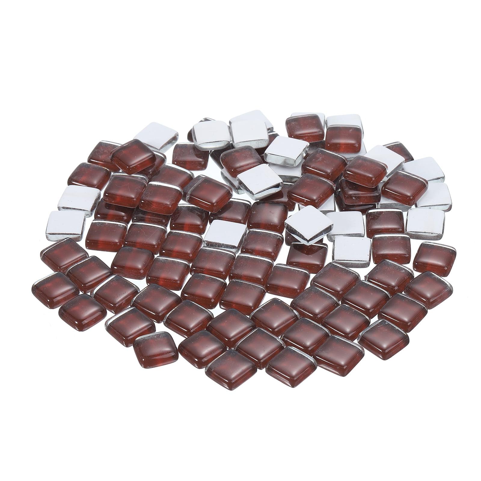 200g Crystal Glass Mosaic Tiles, Irregular Square Mosaic Tiles Bulk for ...