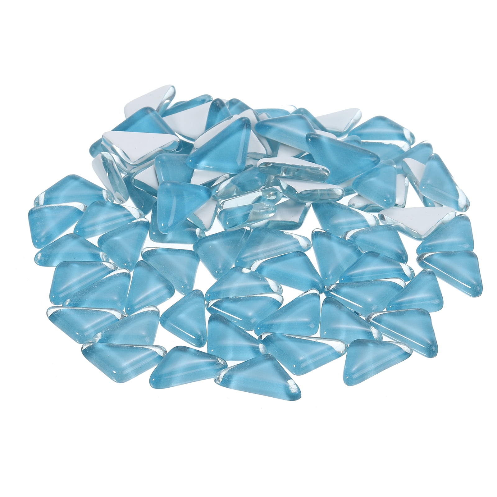 200g Crystal Glass Mosaic Tiles, Irregular Triangle Mosaic Tiles Bulk ...