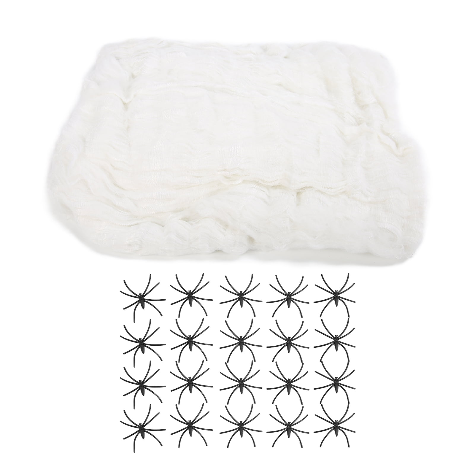 Reiche 200g Halloween Stretch Spider Webs Indoor Outdoor Spooky Spider ...