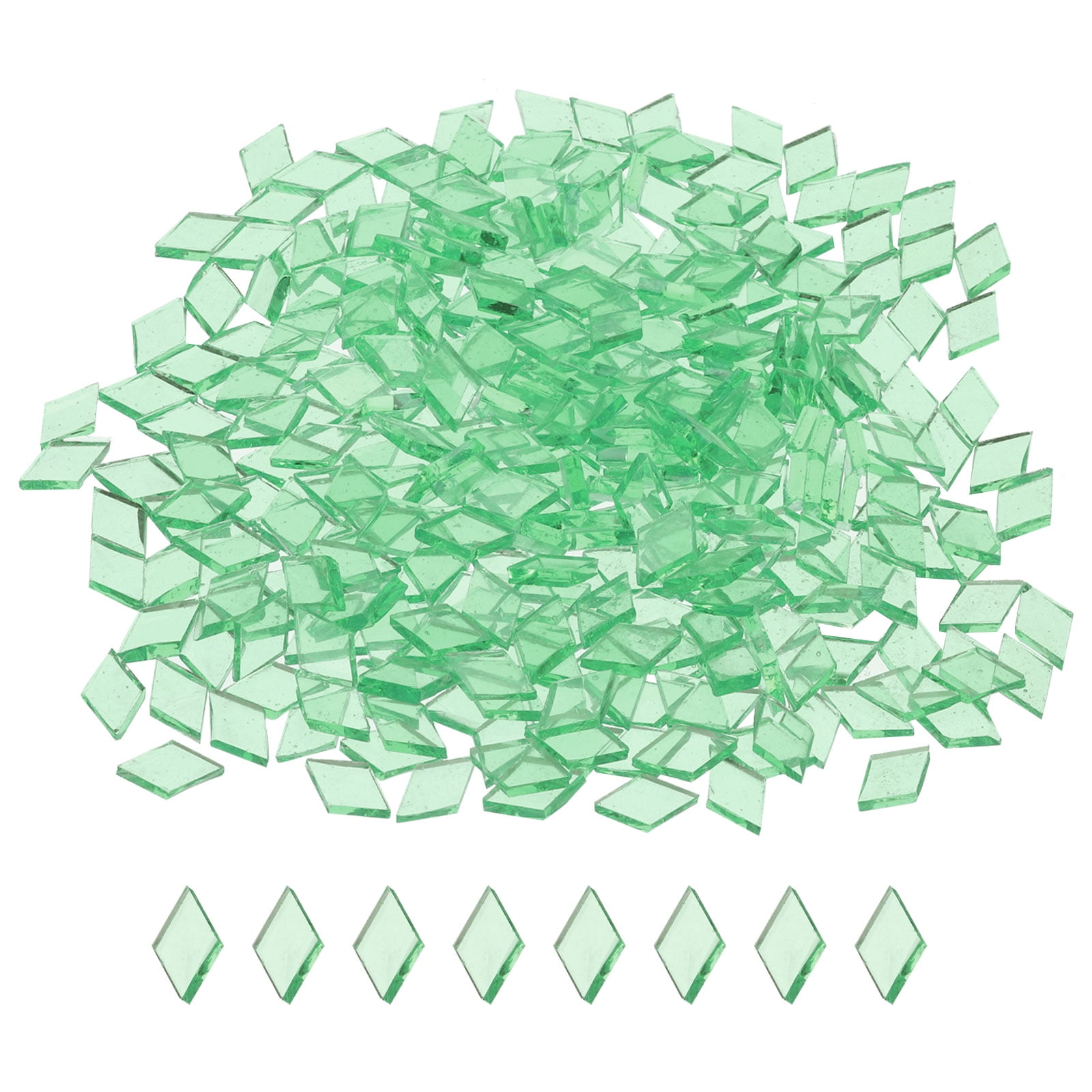 200g Mosaic Tiles Rhombus Shape Glass Mosaic Tiles Stained Mosaic Glass ...