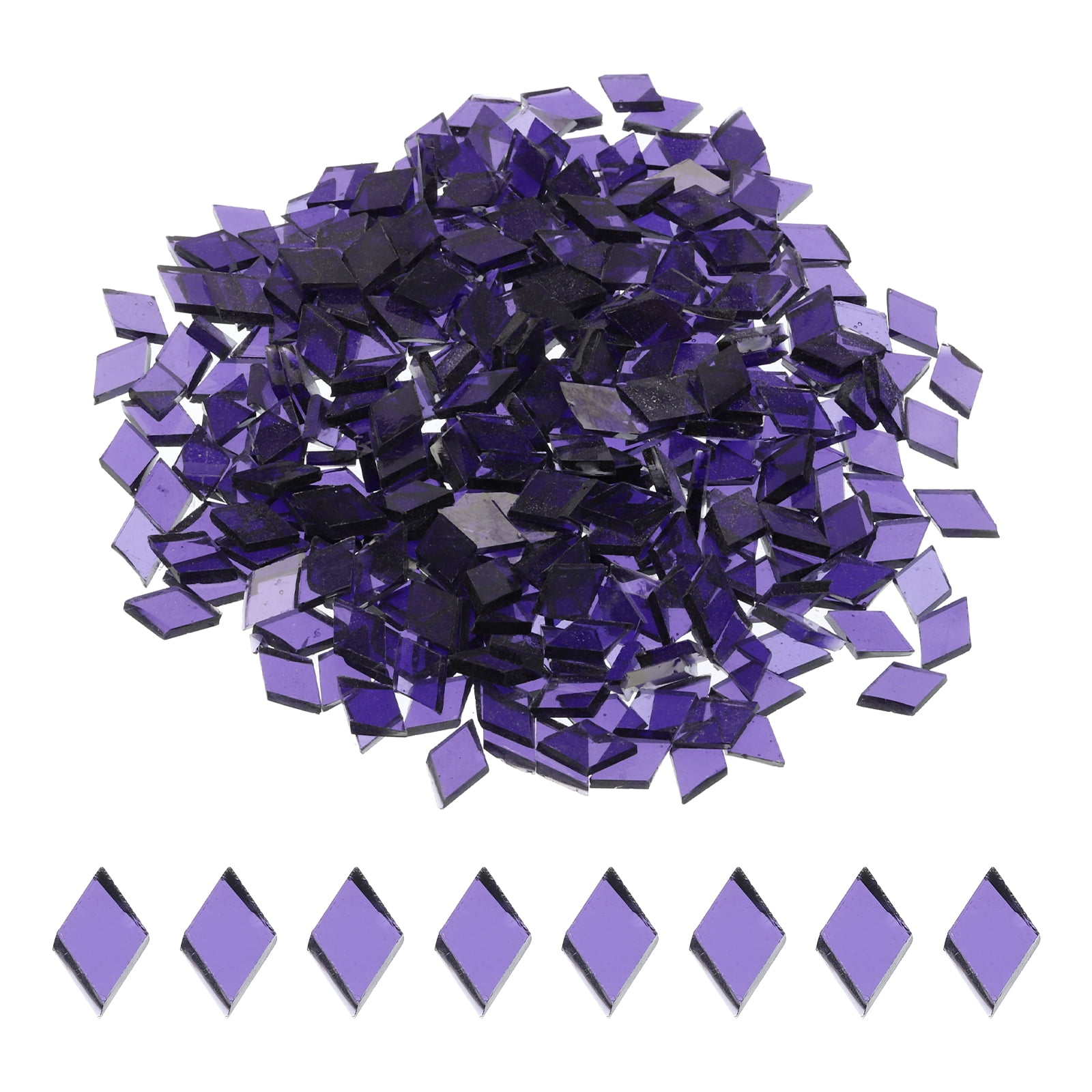 200g Mosaic Tiles Rhombus Shape Glass Mosaic Tiles Stained Mosaic Glass ...