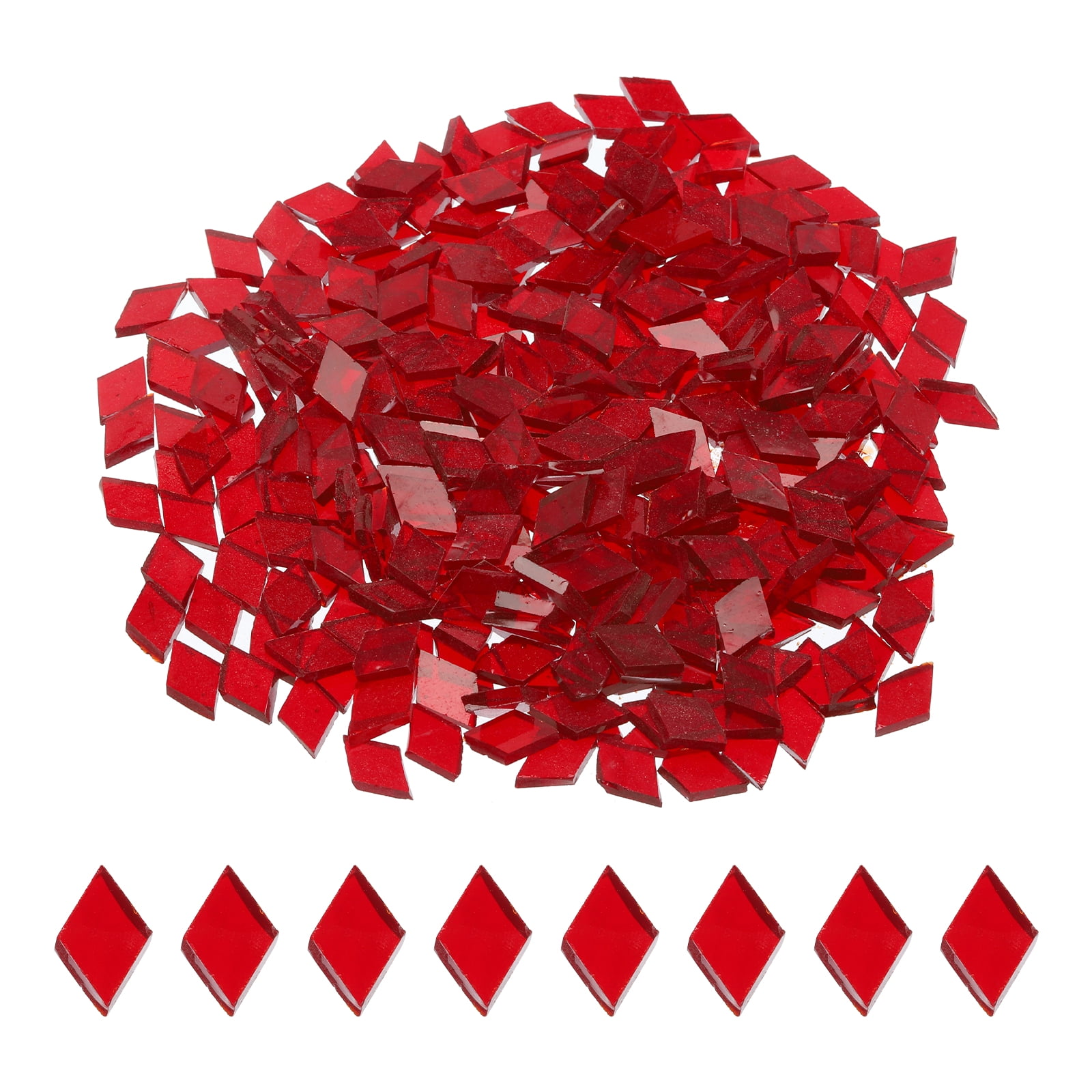 200g Mosaic Tiles Rhombus Shape Glass Mosaic Tiles Stained Mosaic Glass ...