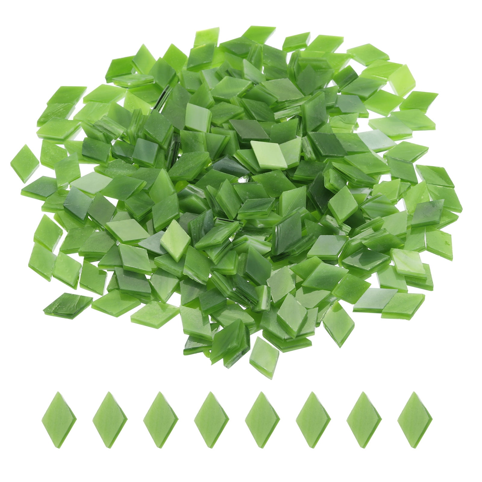 200g Mosaic Tiles Rhombus Shape Glass Mosaic Tiles Stained Mosaic Glass ...