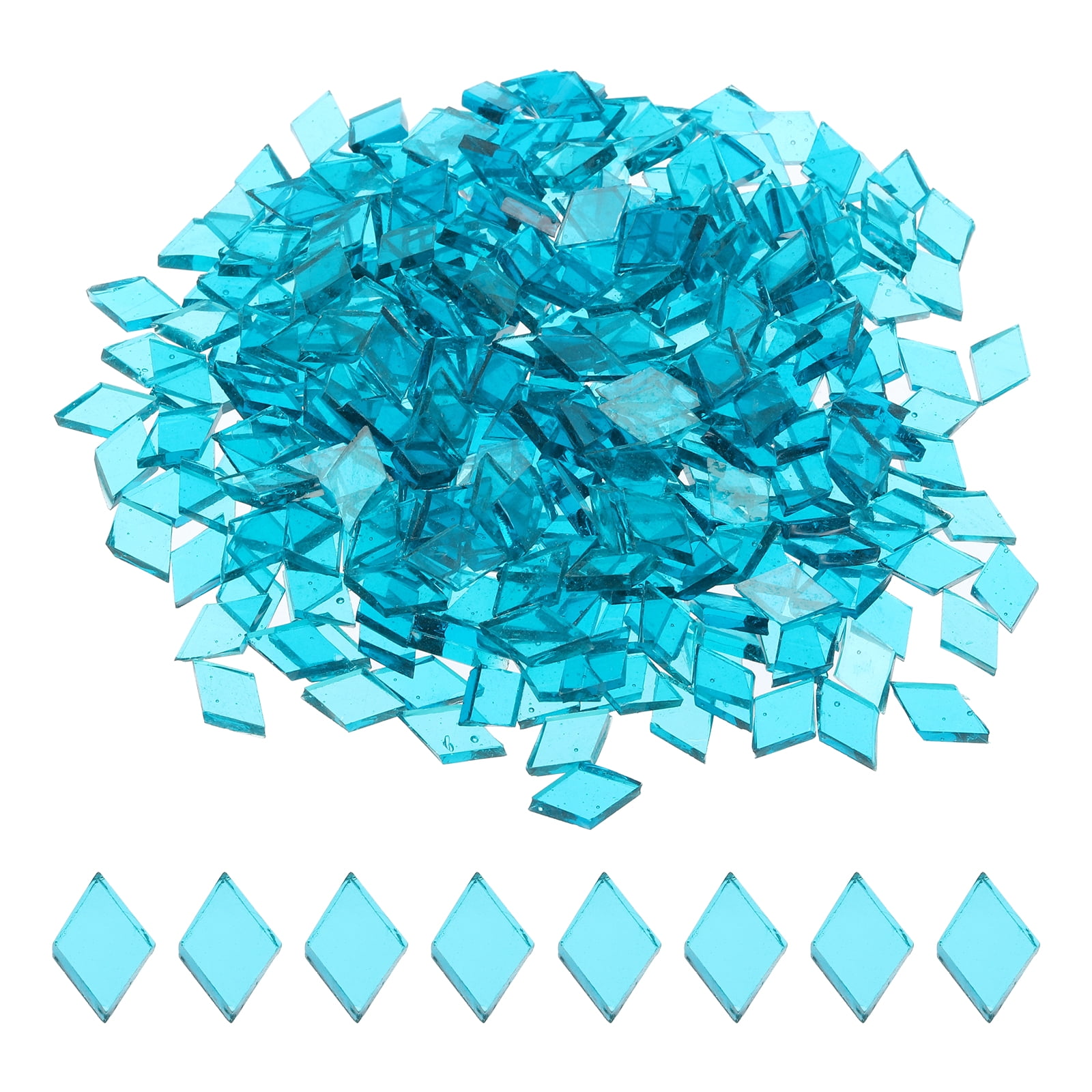 200g Mosaic Tiles Rhombus Shape Glass Mosaic Tiles Stained Mosaic Glass ...