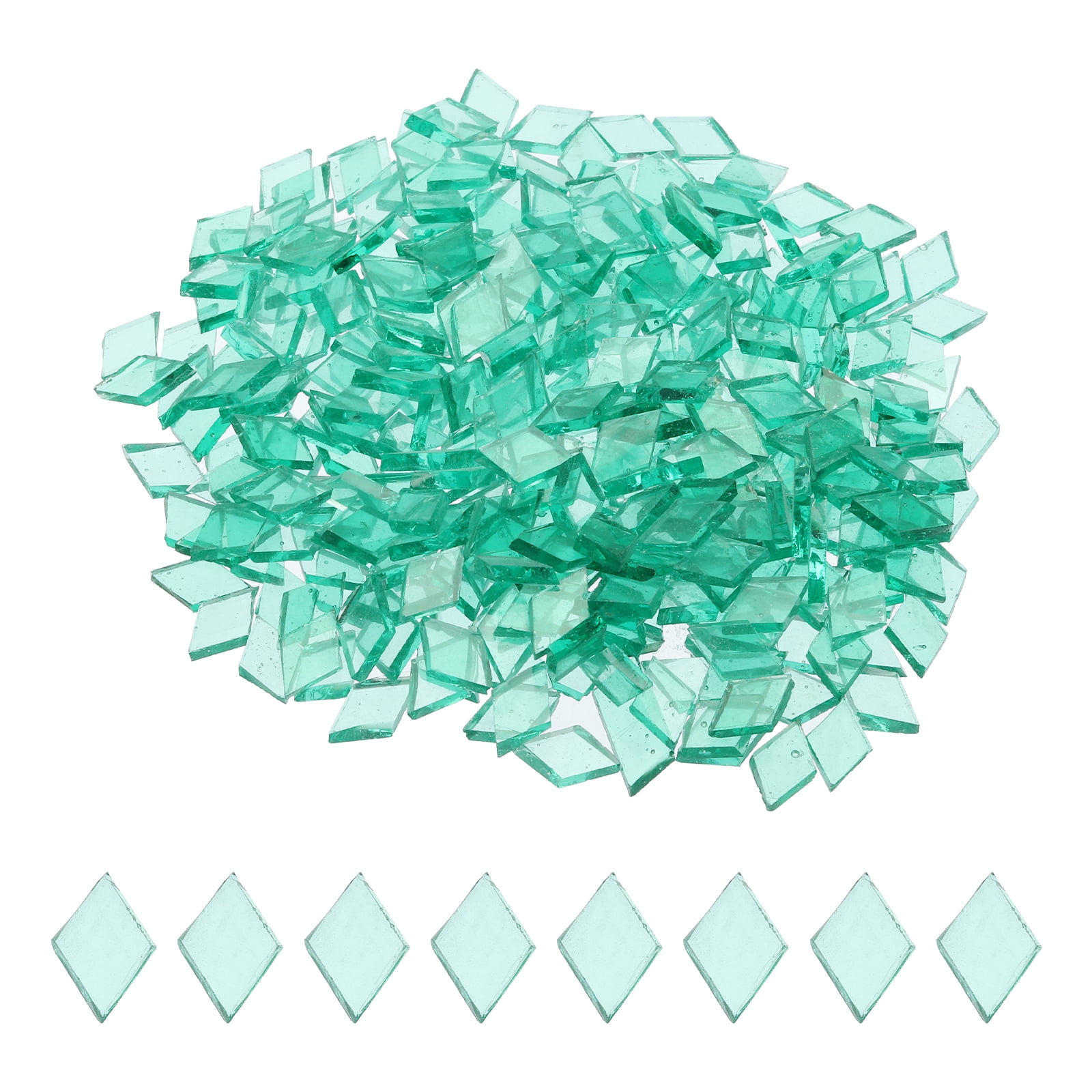200g Mosaic Tiles Rhombus Shape Glass Mosaic Tiles Stained Mosaic Glass ...