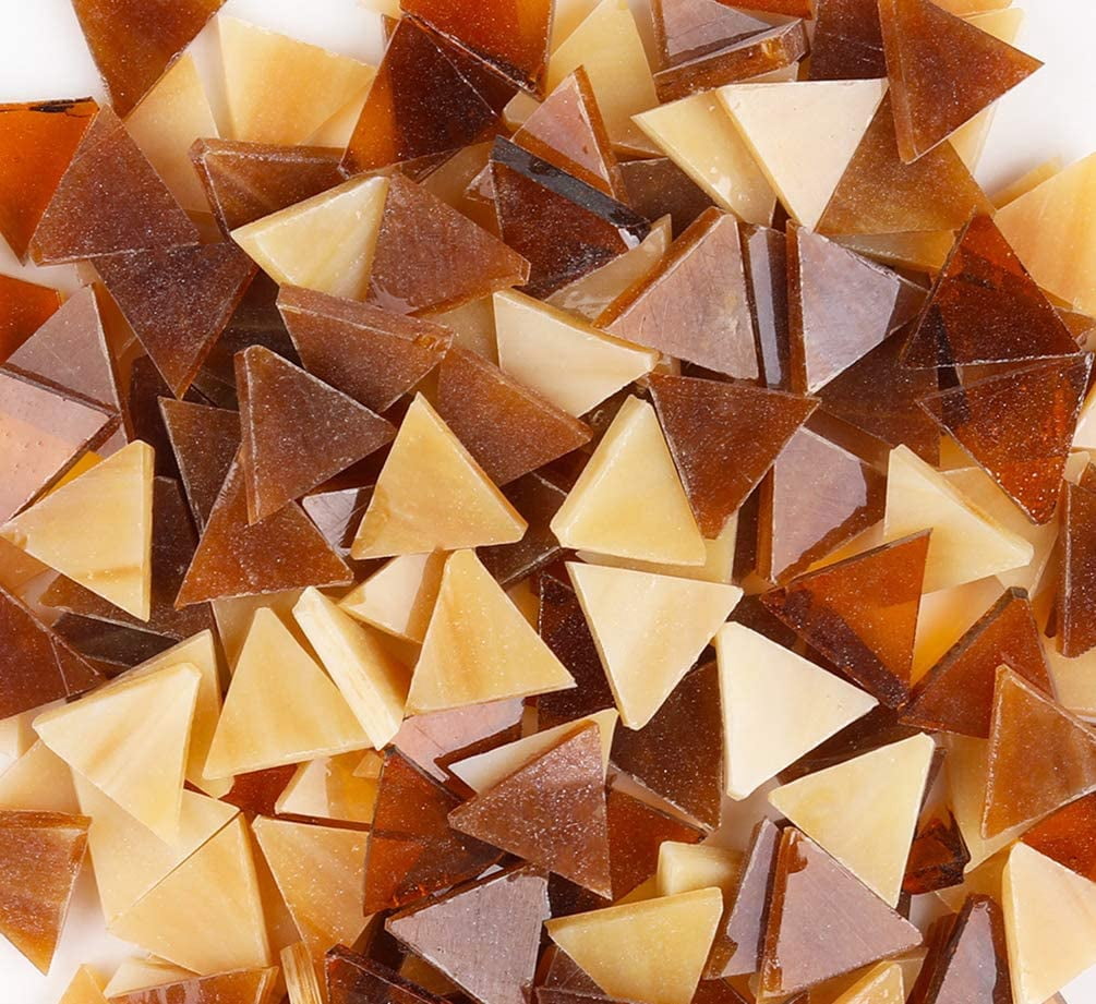 200g Triangle 0.6x0.6 inch Glass Mosaic Tiles Mosaic Tiles Glass for ...
