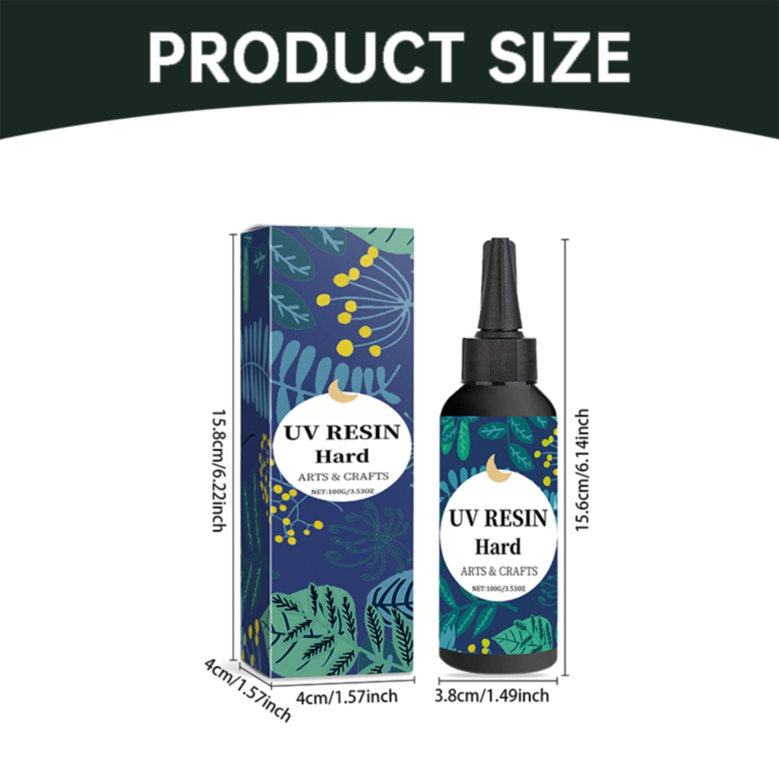 200g UV Resin-Crystal Clear Ultraviolet Curing UV Resin for DIY Jewelry Making, Craft Decoration ...