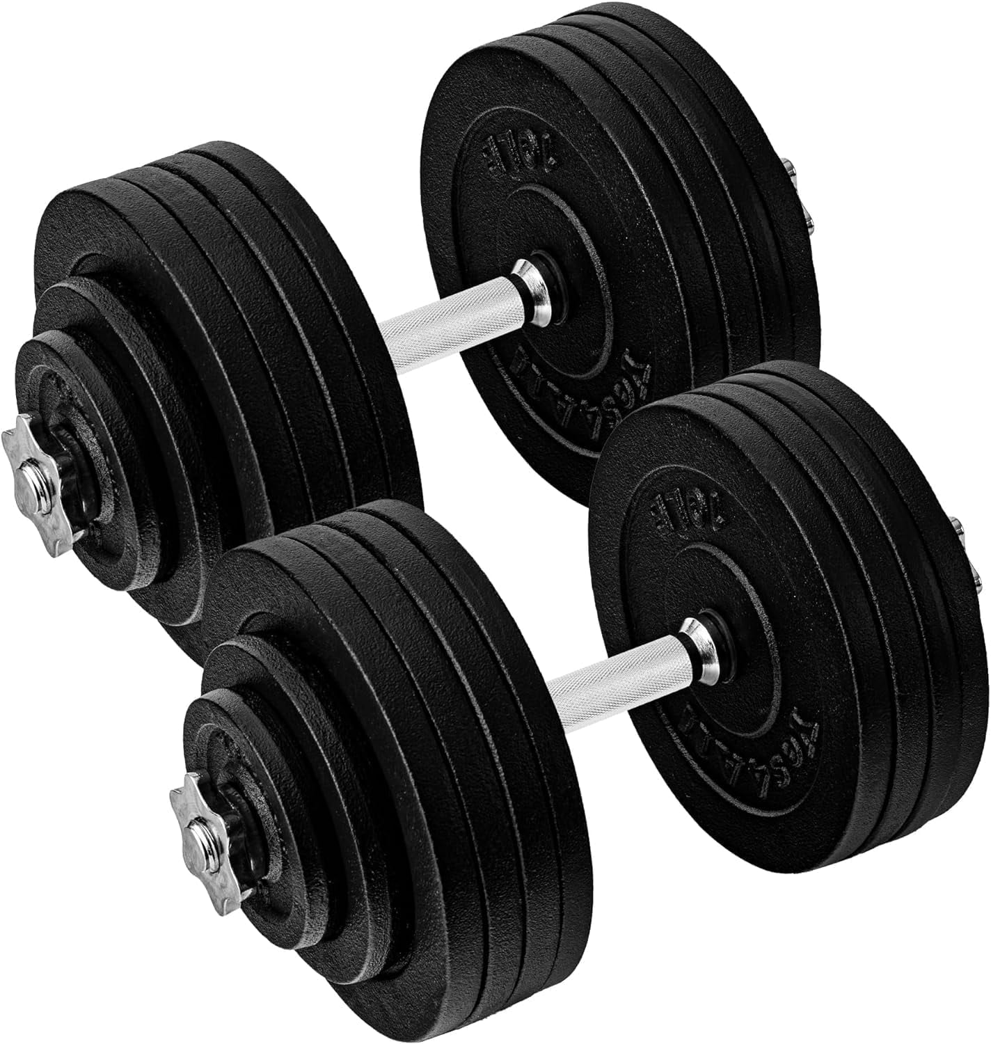 Yes4All 200 LBS Adjustable Dumbbells Weight Set For Home Gym, Cast Iron ...