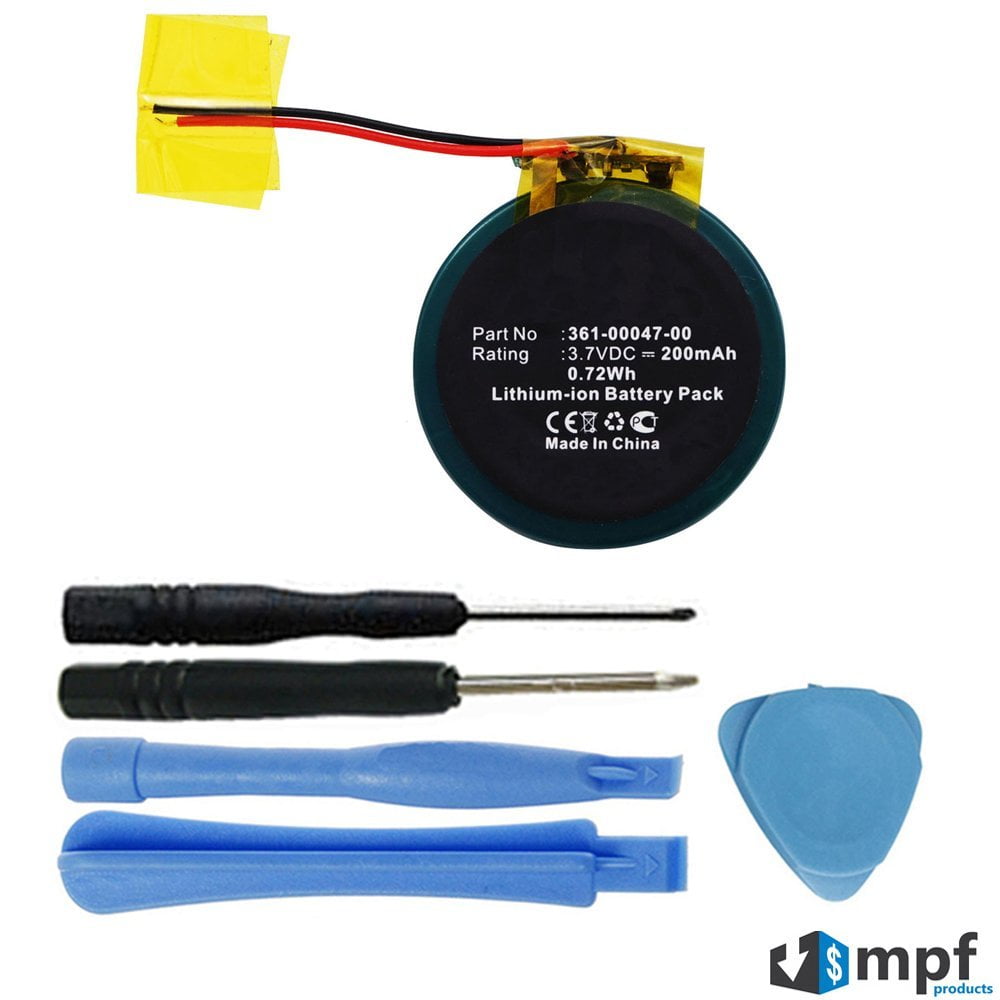 200mAh 361_00047_00 Battery Replacement for Garmin Forerunner 110, 110W ...