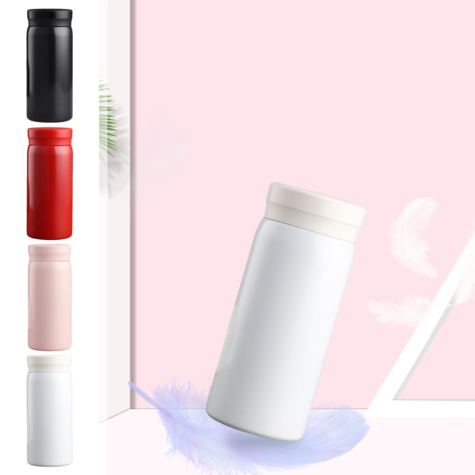 200ml 316 Stainless Steel Insulated Water Bottle - Leakproof Portable Travel Mug for Hot & Cold ...