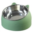 200ml 400ml 15 Degrees Tilted Stainless Cat Bowls Non-slip Base Pets ...