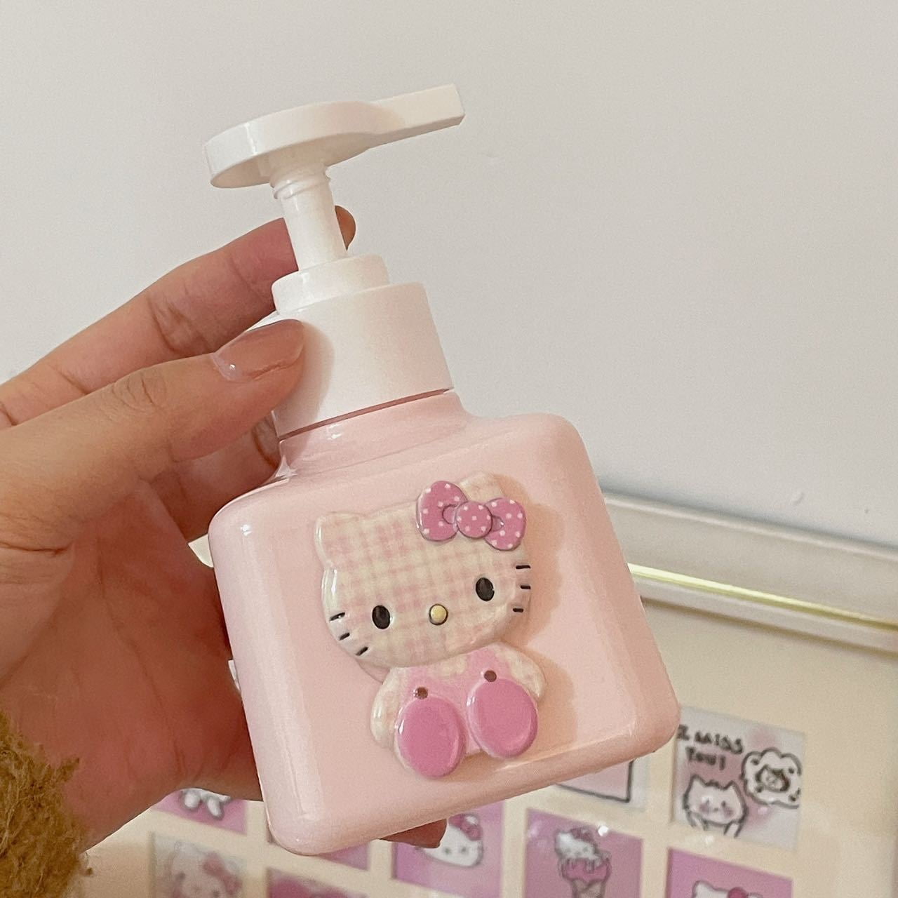 200ml （7oz）KT Cat Cute High Appearance Level Press Empty Bottle Body ...