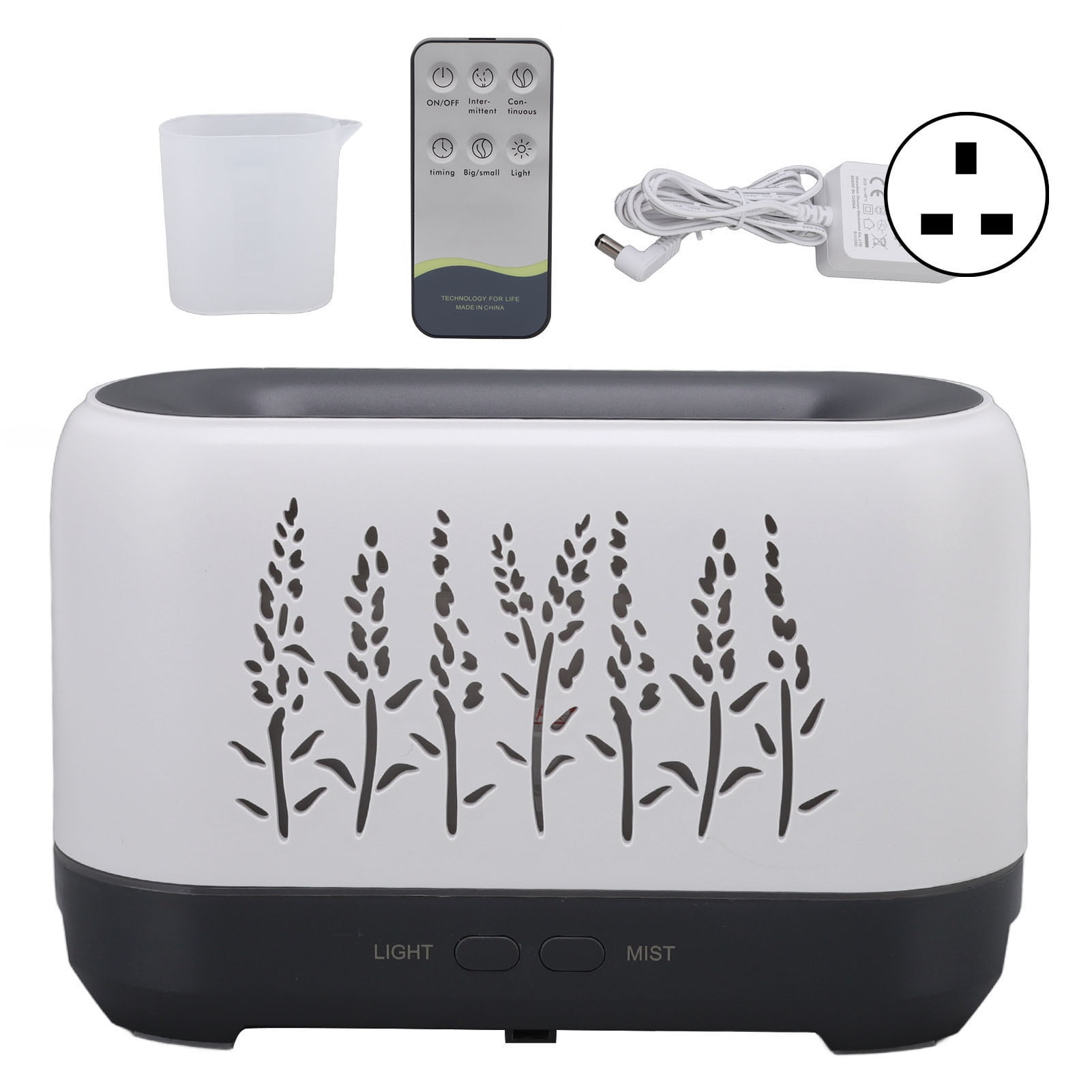 200ml Flame Humidifier Super Quiet Essential Oil Diffuser with Flame ...