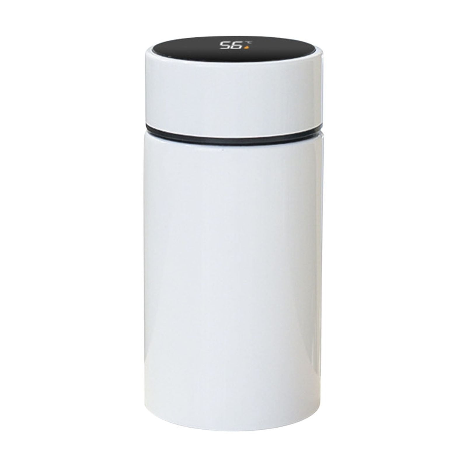 200ml Mini Smart Insulated Bottle, Stainless Steel Pocket Thermos ...