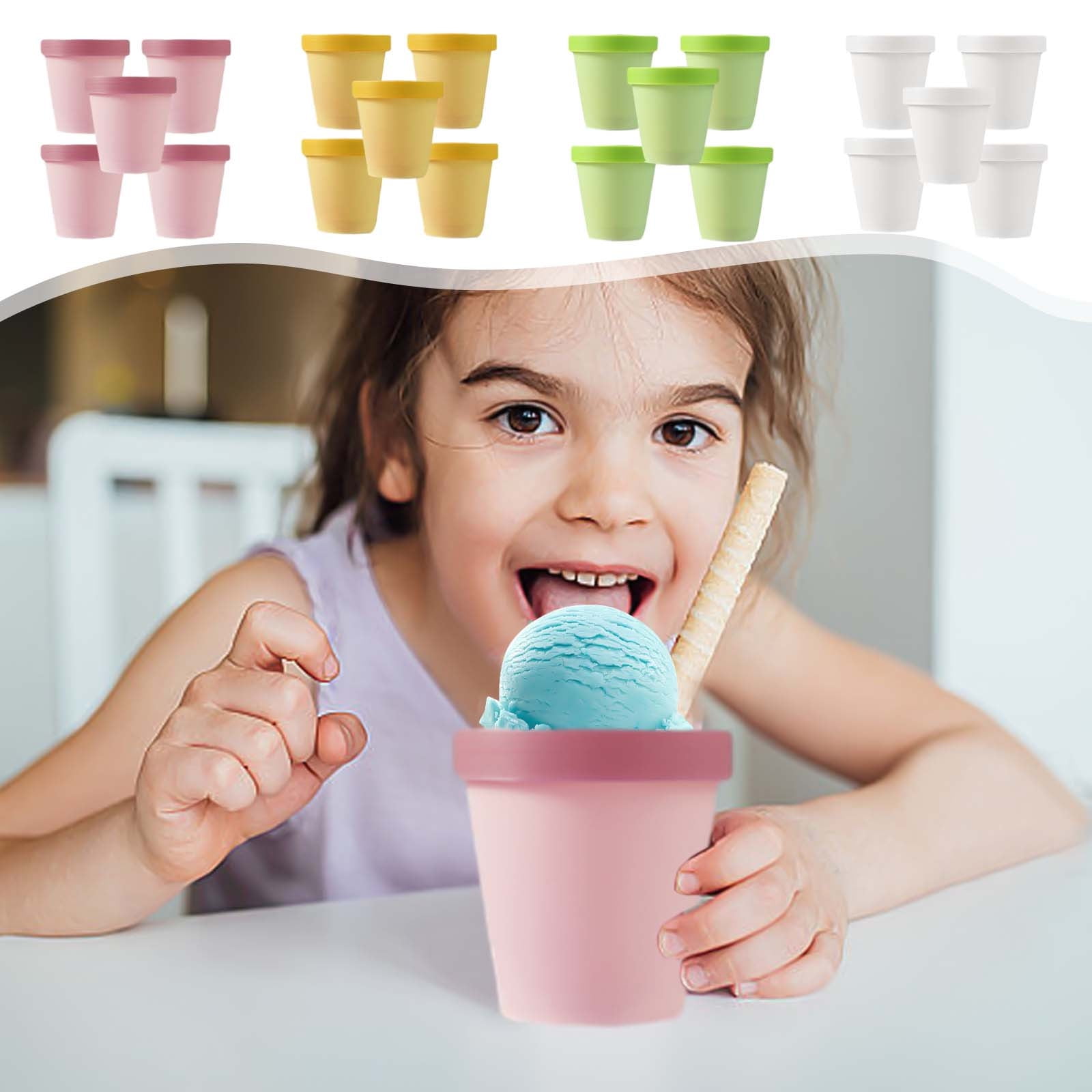 200ml Multi-Color Plastic Dessert Cups | Frosted Reusable Drinking Cups ...
