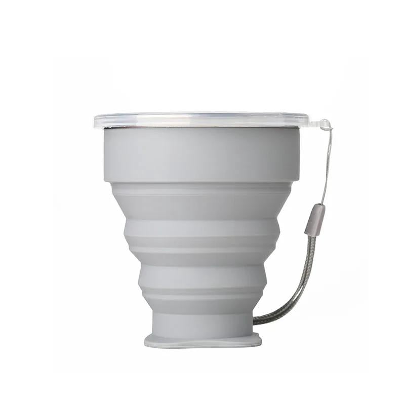 200ml Portable Silicone Folding Water Cup Outdoor Heat Resistant ...