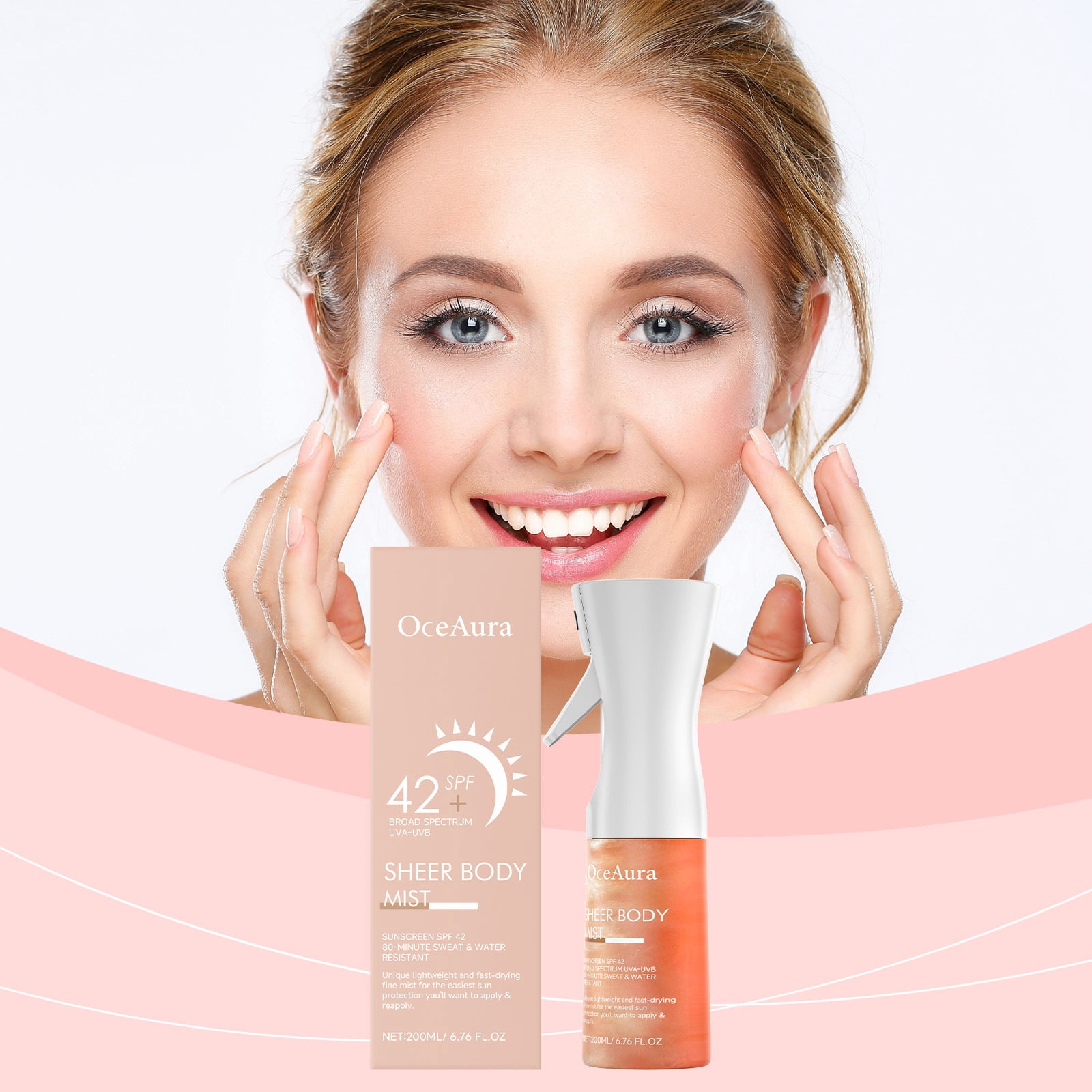 200ml Sheer Body Mist Sunscreen Spf 42, Infused With Shimmering Body ...