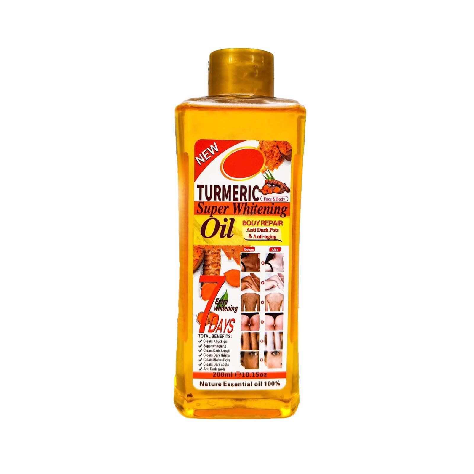 200ml Turmeric Oil for Lightening,Brightens and Evens Tone,Hydrates Dry ...