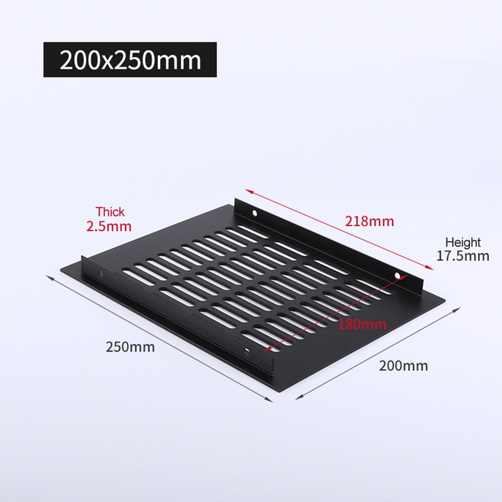 200mm Air Vent Cover Rectangular Ventilation Grille Wardrobe Shoe ...