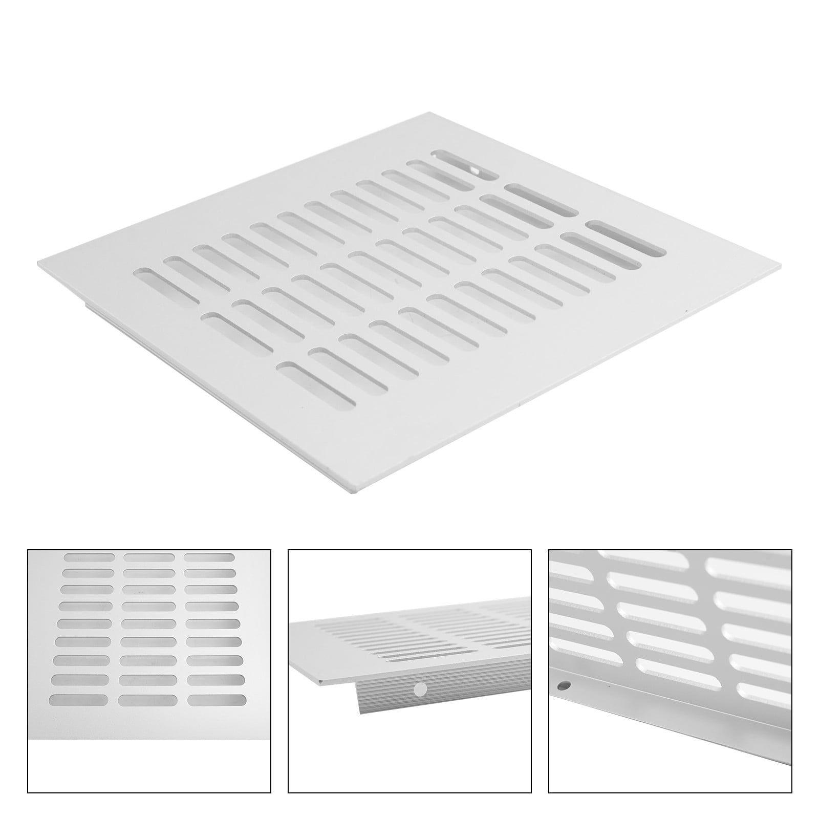 200mm Air Vent Cover Rectangular Ventilation Grille Wardrobe Shoe ...