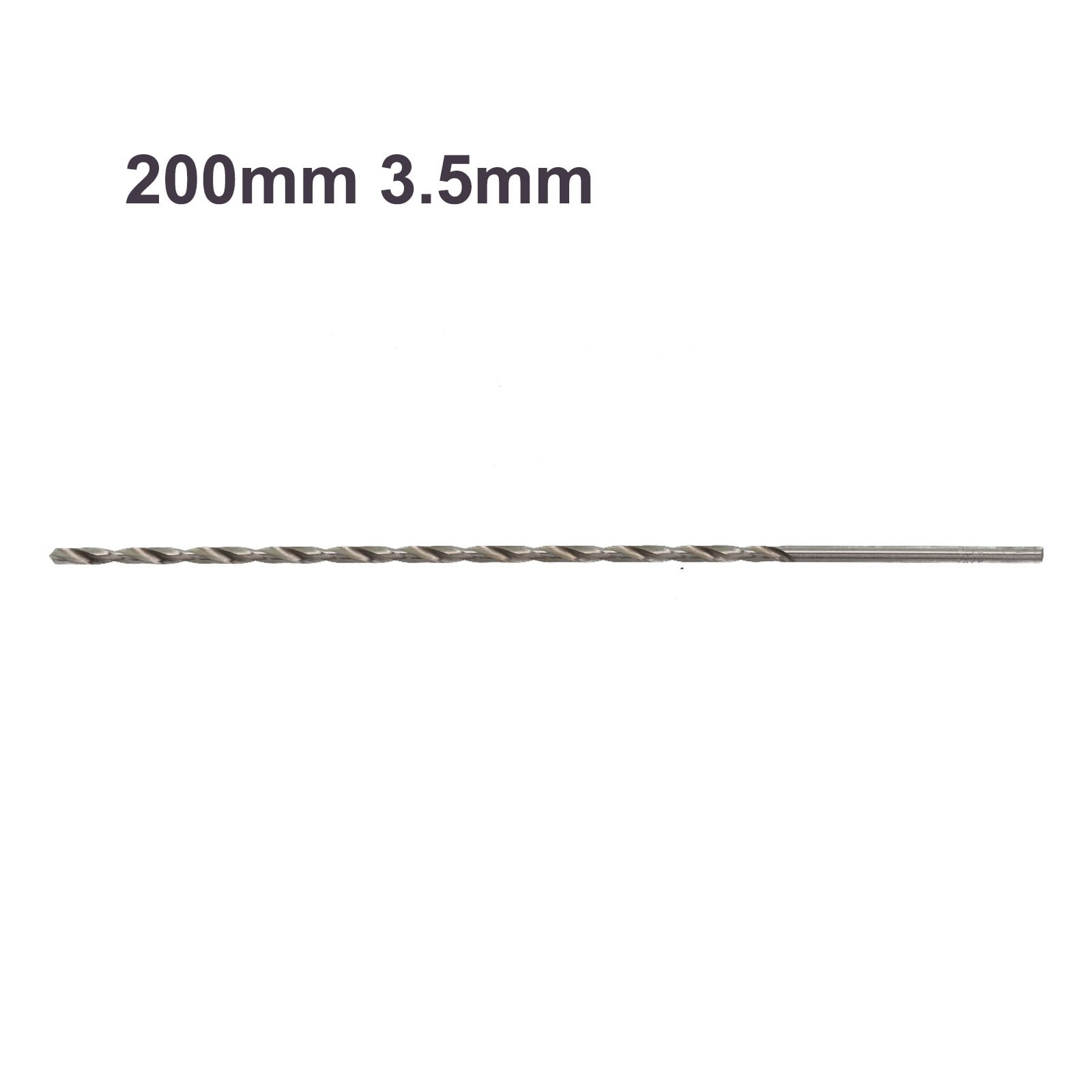 200mm Extra Long High Speed Steel Drill Bit 1pc Round Shank Straight ...