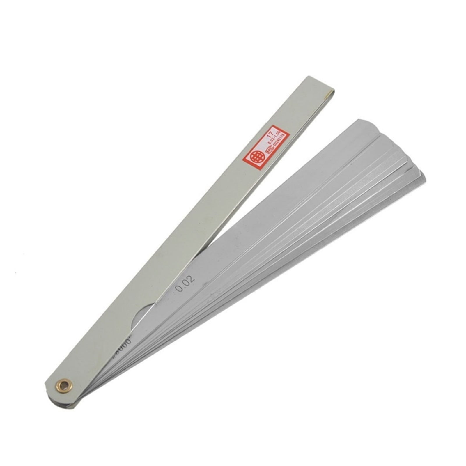 200mm Long 17 Leaves 0.02mm-1.0mm Gap Thick Measure Feeler Gauge Gage ...
