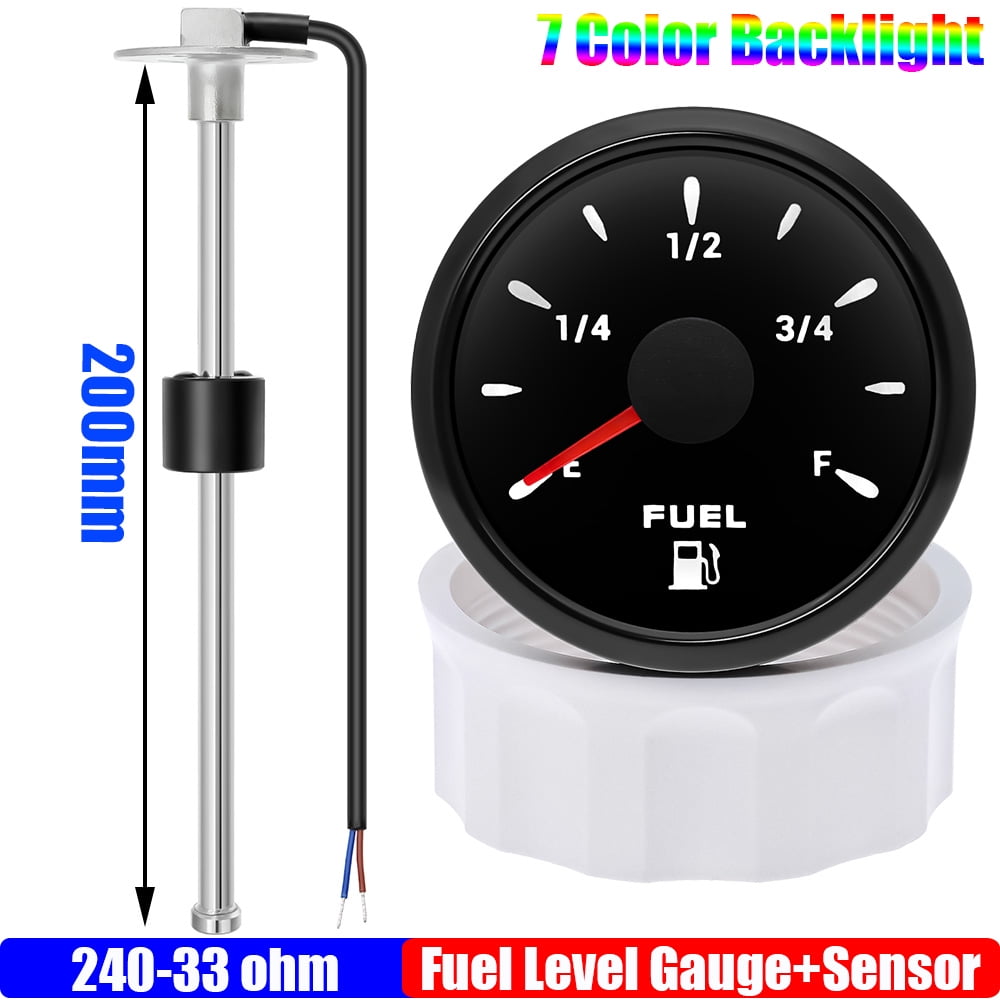 200mm Sensor x Gauge - Fuel Float Level Sensor 240-33 ohm Fuel Level ...
