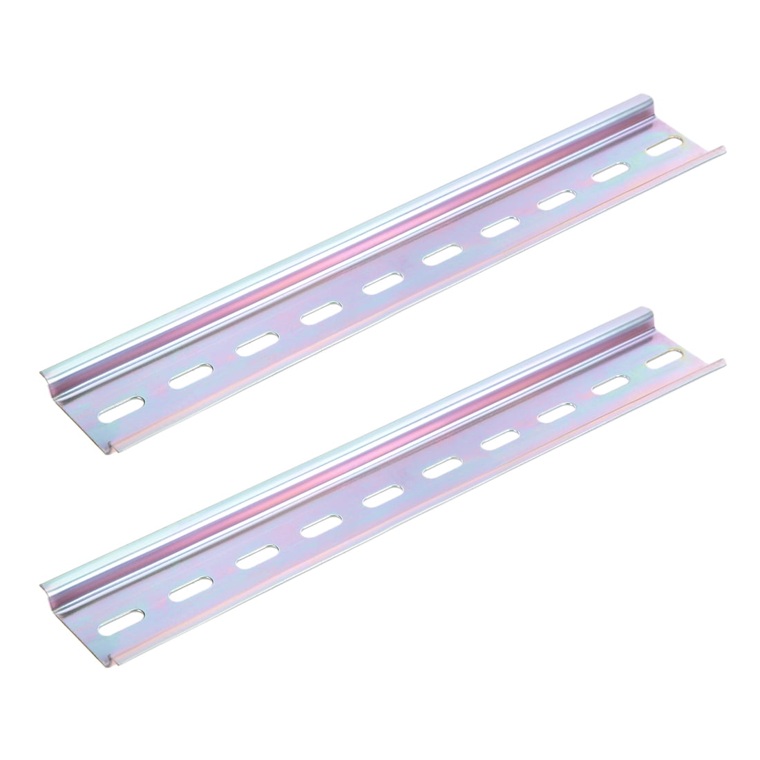 200mm x 35mm x 6.5mm Metal Mounting Straight Edge Guide DIN Rail Bronze ...