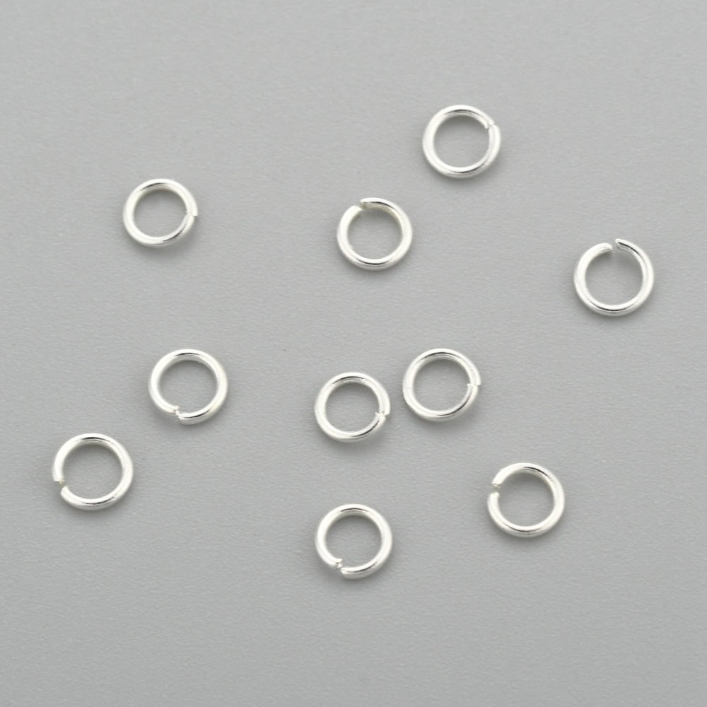 200pc 304 Stainless Steel Jump Rings Open Jump Rings Silver 3.5x0.6mm ...