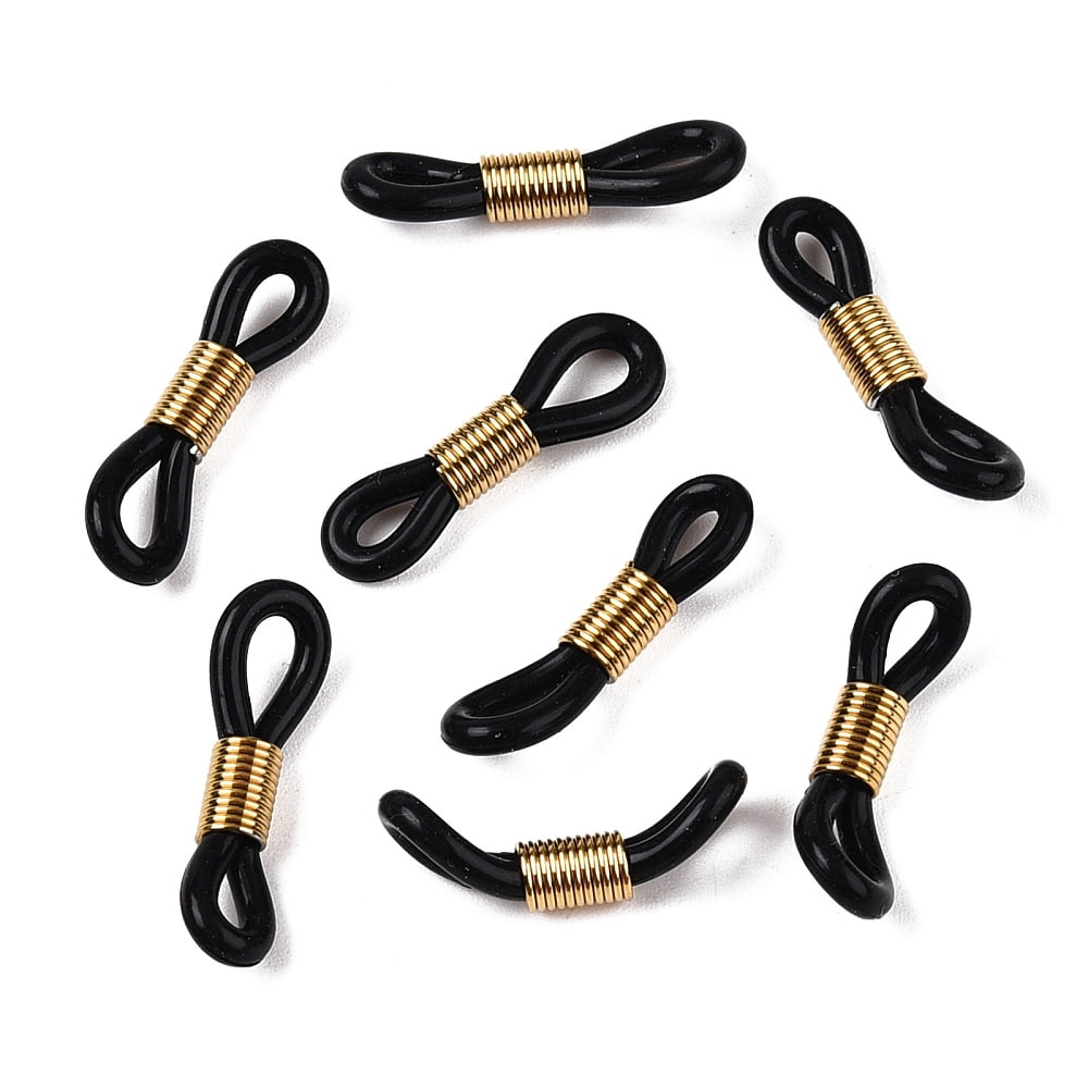 200pc Eyeglass Holders Glasses Rubber Loop Ends with 304 Stainless ...