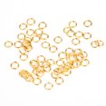 200pc Iron Jump Rings Open Jump Rings Golden 4x0.5mm Inner Diameter ...