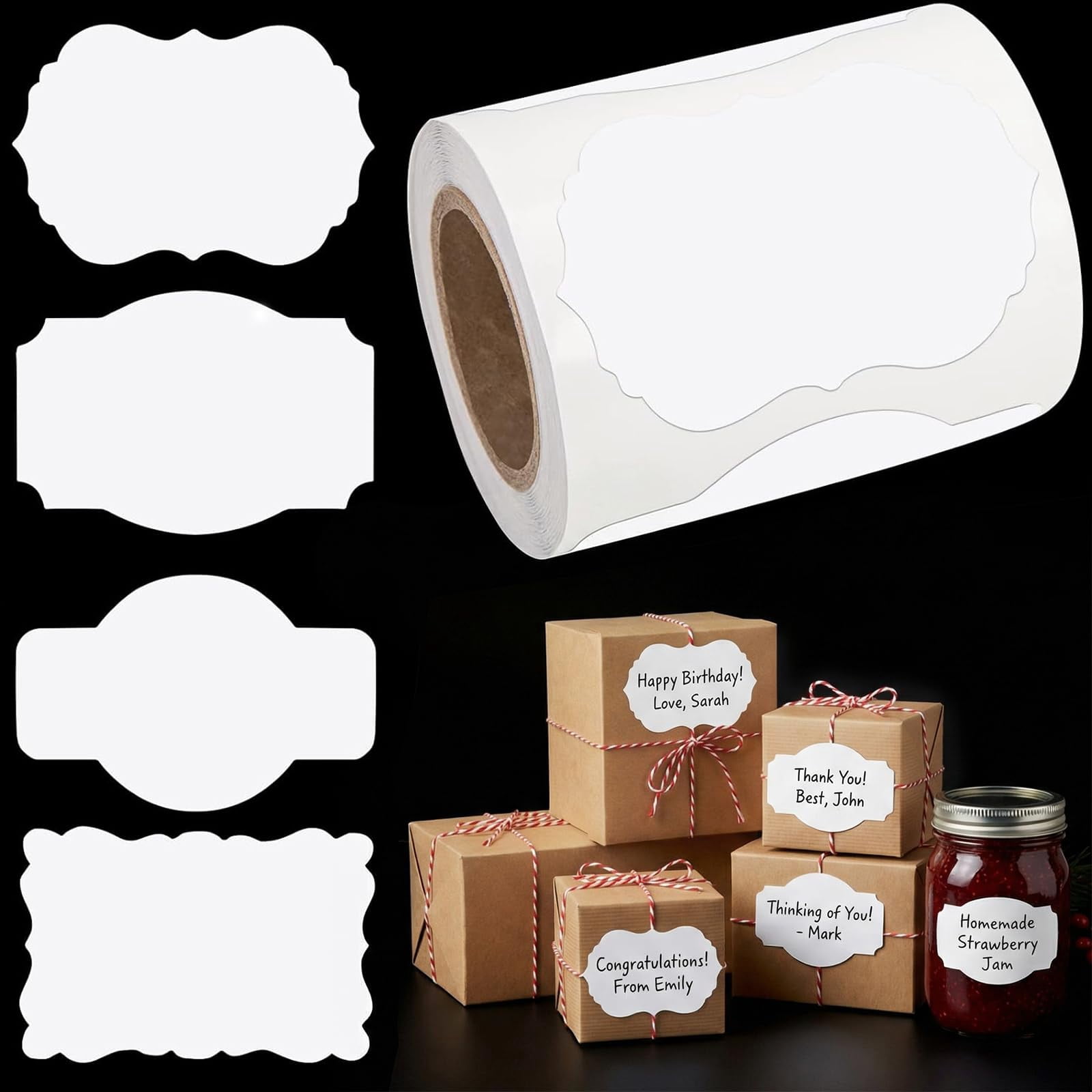 200pc Label Stickers 3x2 Inch Canning Labels For Mason Jars All-purpose ...