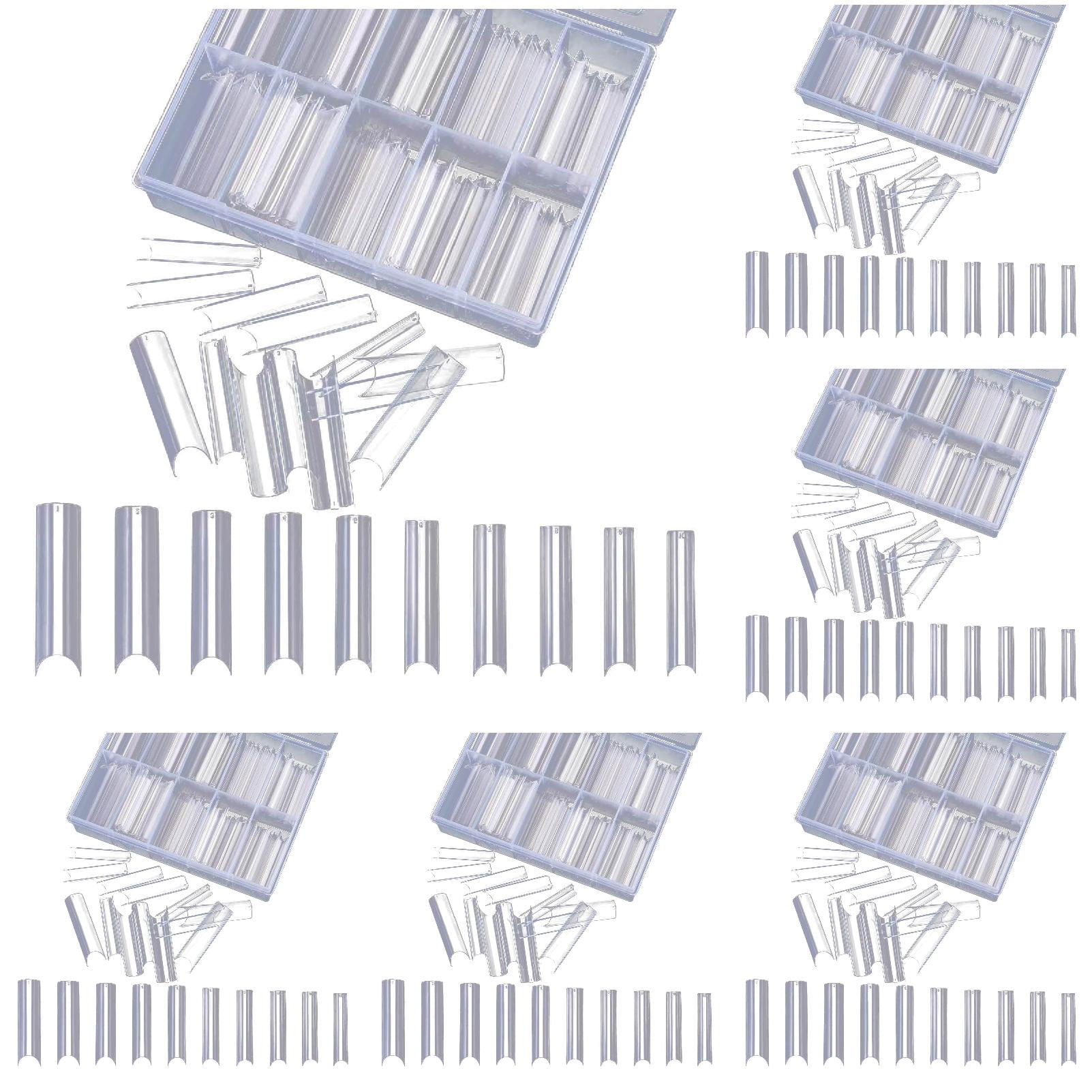 200pc Long Straight Square Shape Tips C Curve Nail Tips Extra Long ...