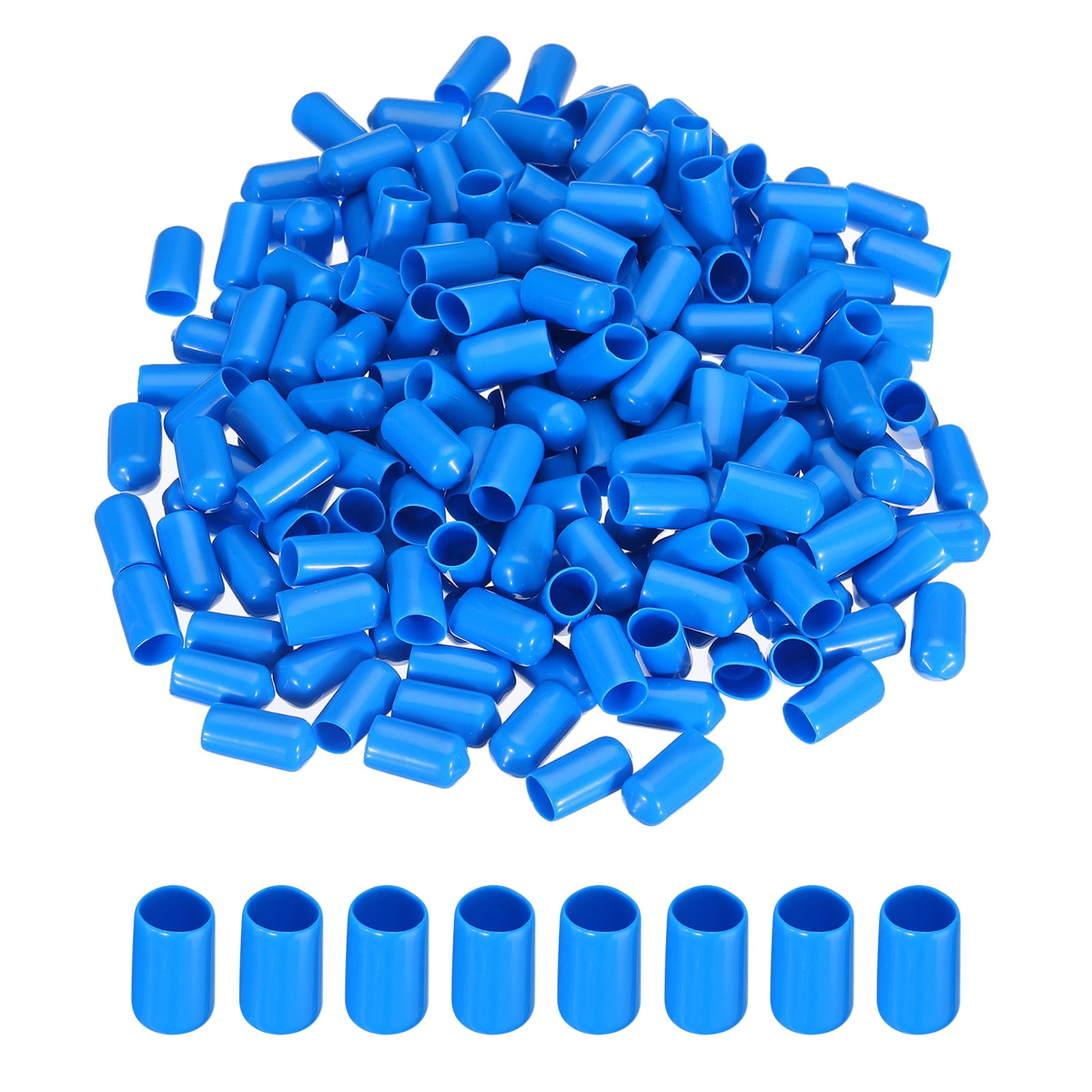 Uxcell 200Pcs 2mm Rubber End Caps Cover Vinyl Screw Thread Protector ...