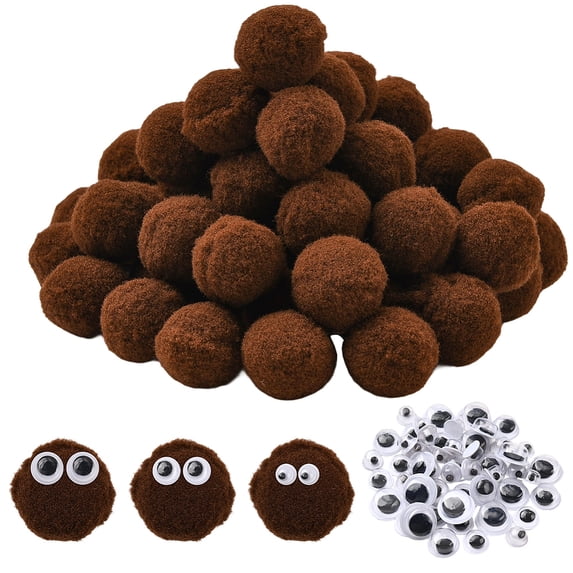 200pcs 25mm 1 Inch Crafting Pompoms Arts and Crafts Pom Pom Balls ...