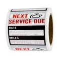 200pcs 2x2" Black Oil Change Service Reminder Stickers for Car ...