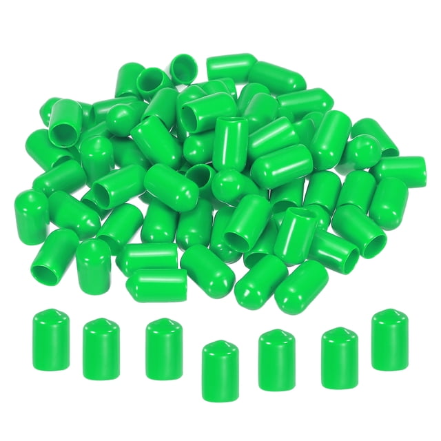 Uxcell 200Pcs 2mm Rubber End Caps Cover Vinyl Screw Thread Protector ...