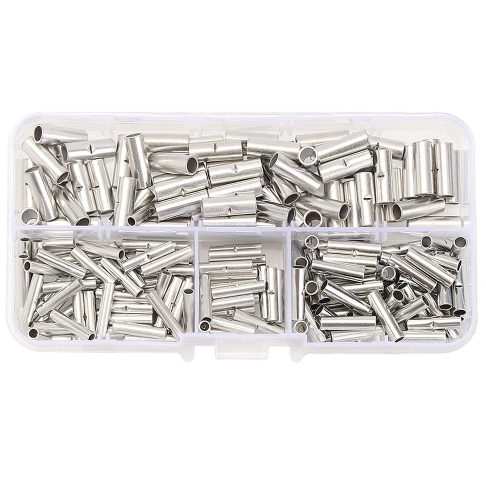 200pcs Butt Wire Connector Copper Tinned Splice Crimp Terminal Sleeve ...