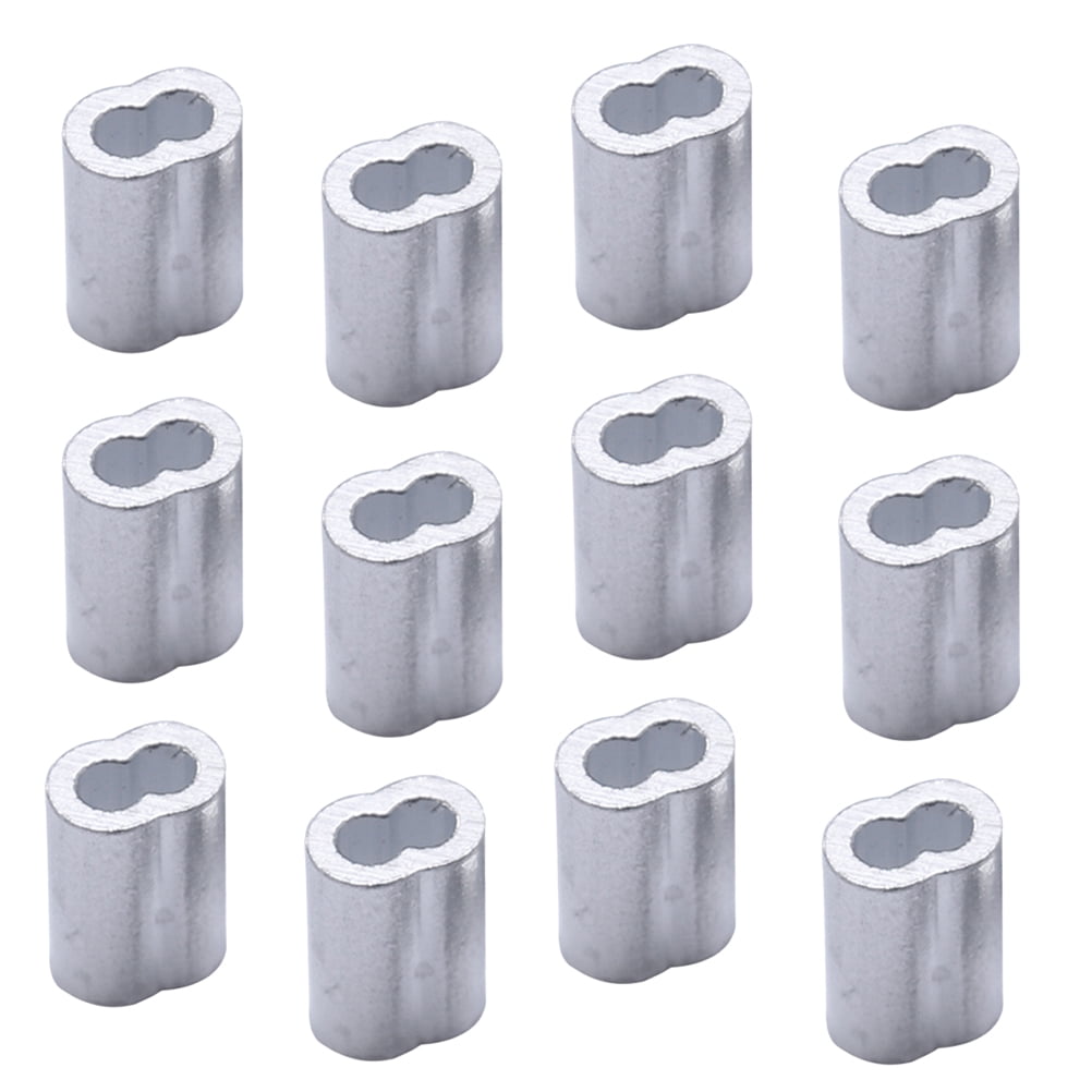 200pcs Cable Crimps Wire Ferrules Rope Steel Cable Aluminum Crimping ...