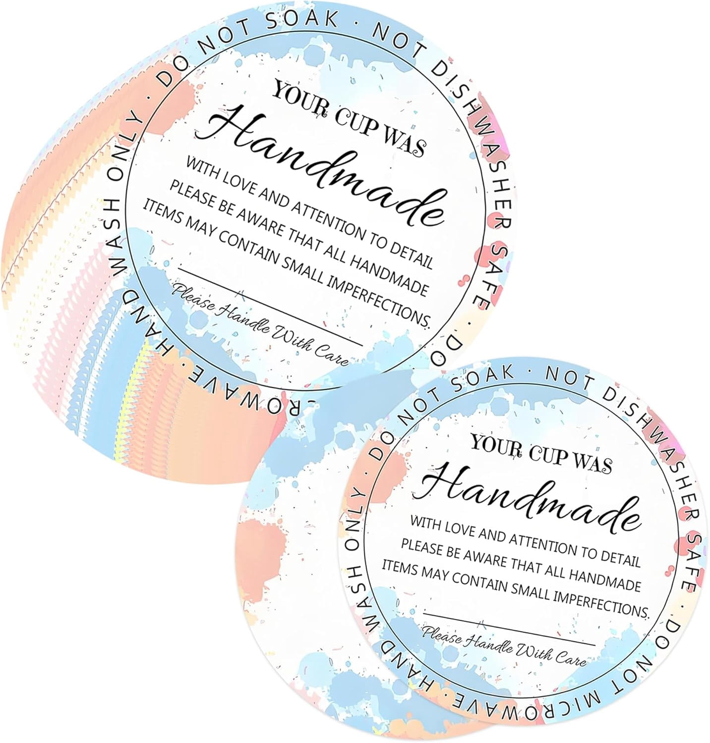 200pcs Care Cup Instructions Cards Tumbler Care and Cleaning Cards 2.5 ...