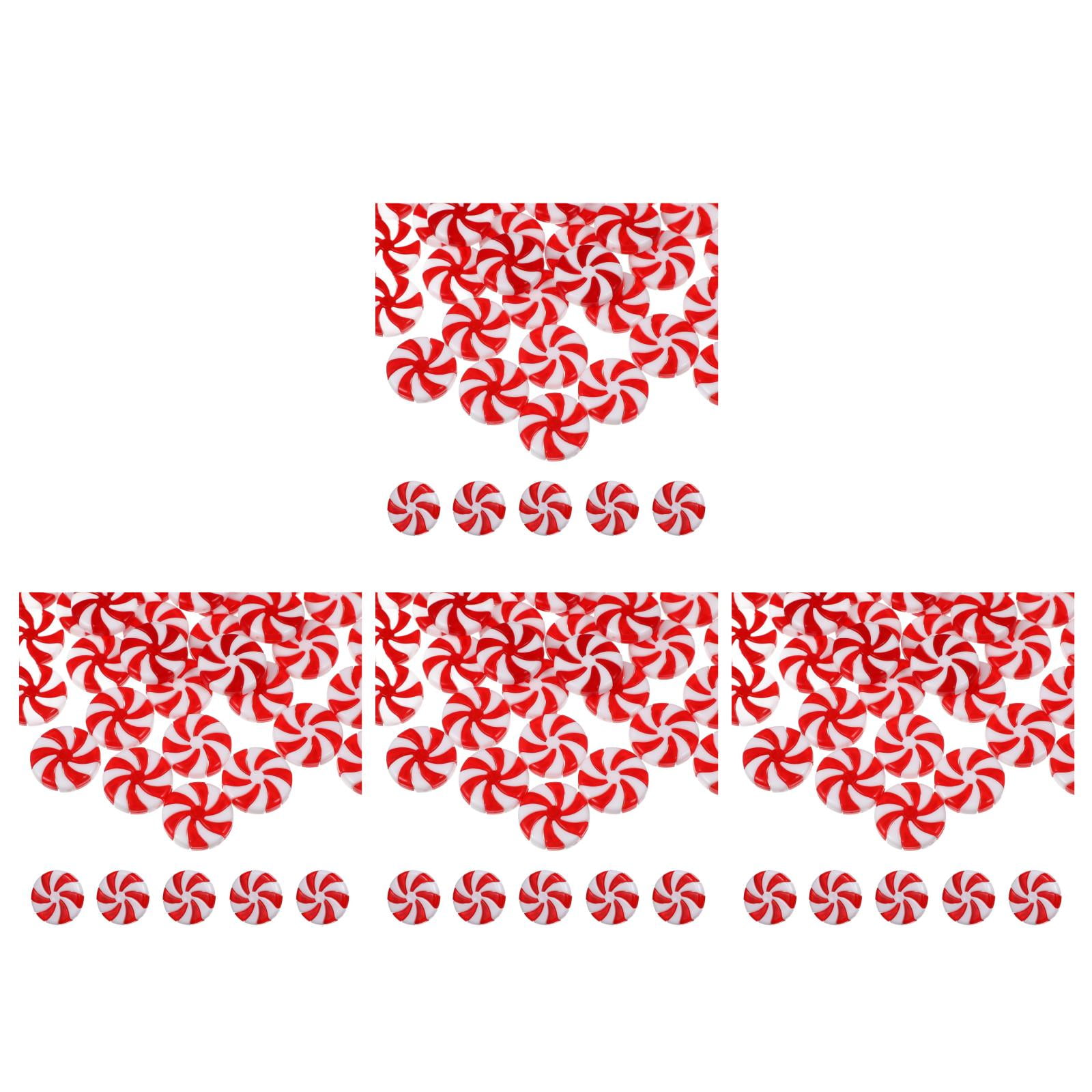 200pcs Christmas Candy Cane Peppermint Ornaments for Christmas Tree ...