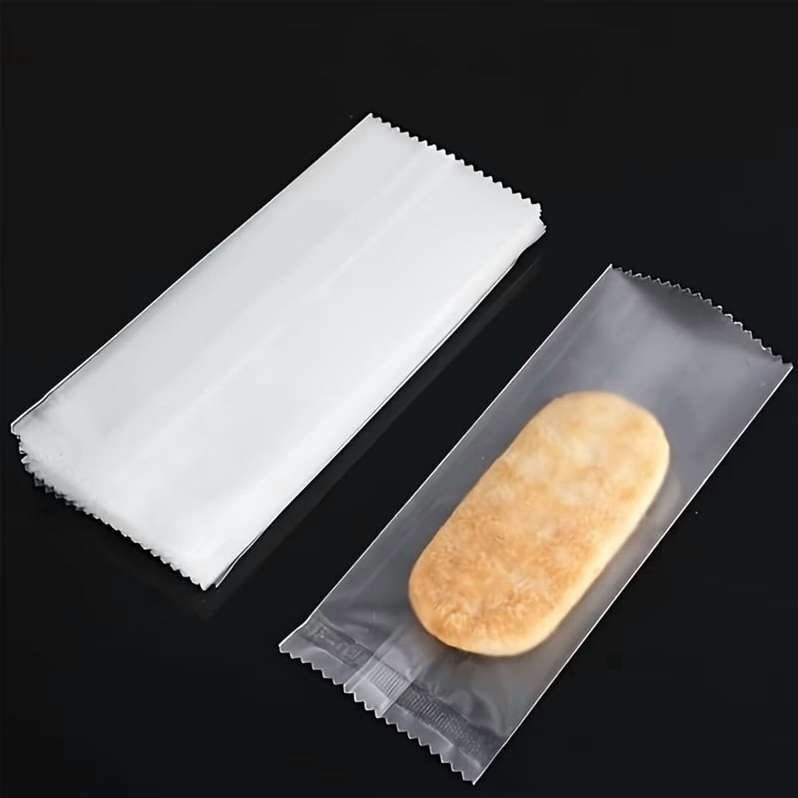 200pcs Clear Nonstick Candy Wrappers - 3.8"x 1.5" Semi-Sealer Bags for ...