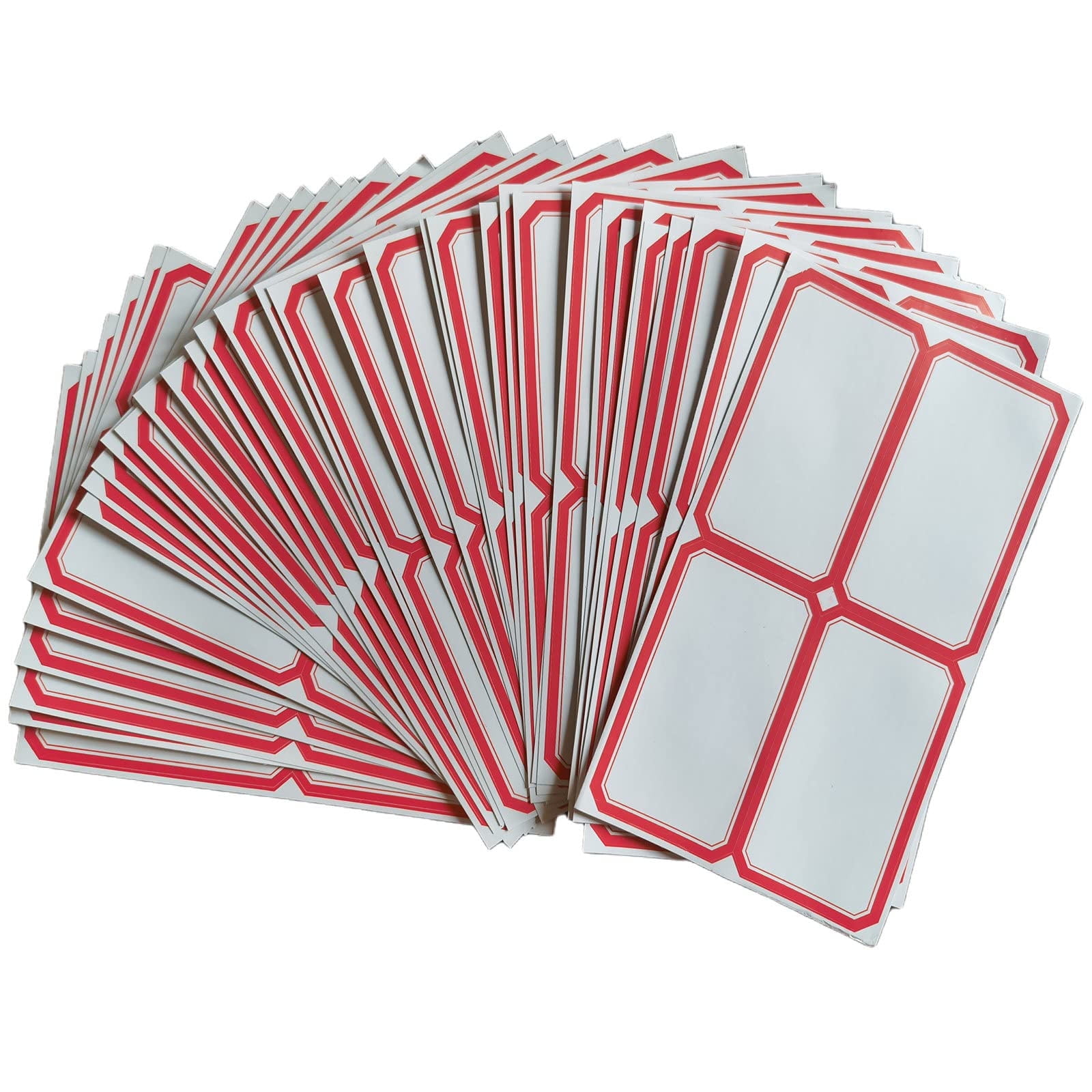 200pcs Colorful Border Name Tag Labels Self-Adhesive Label Name Tag ...