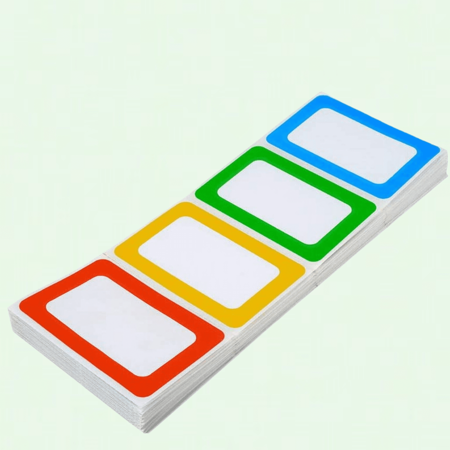 200pcs Colorful Name Tag Labels Plain Name Tag Stickers, 4 Assorted ...