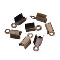 200pcs Cove Clasps Cord End Caps 3.5x9mm for Creative Crafts Project ...