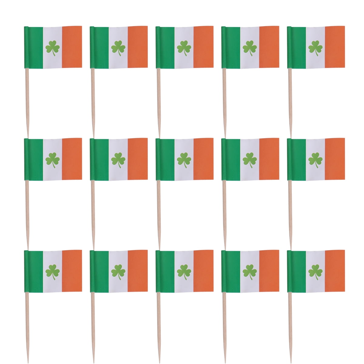 200pcs Creative Cake Toppers Flag Design Party Cupcake Insert Paper ...