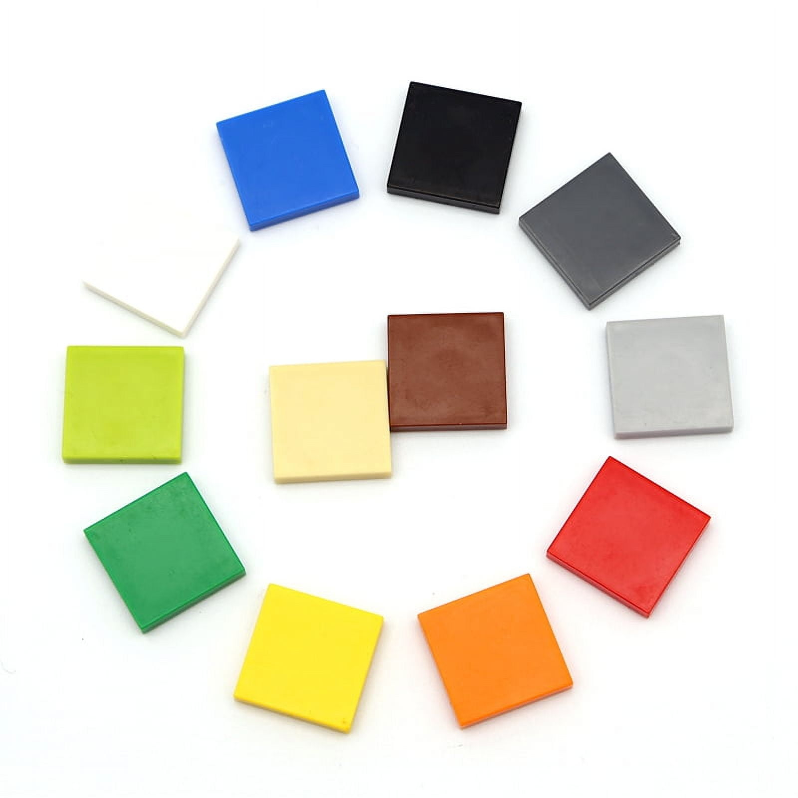 200pcs DIY Building Blocks Figure Bricks Ceramic Tile 2x2 Educational ...