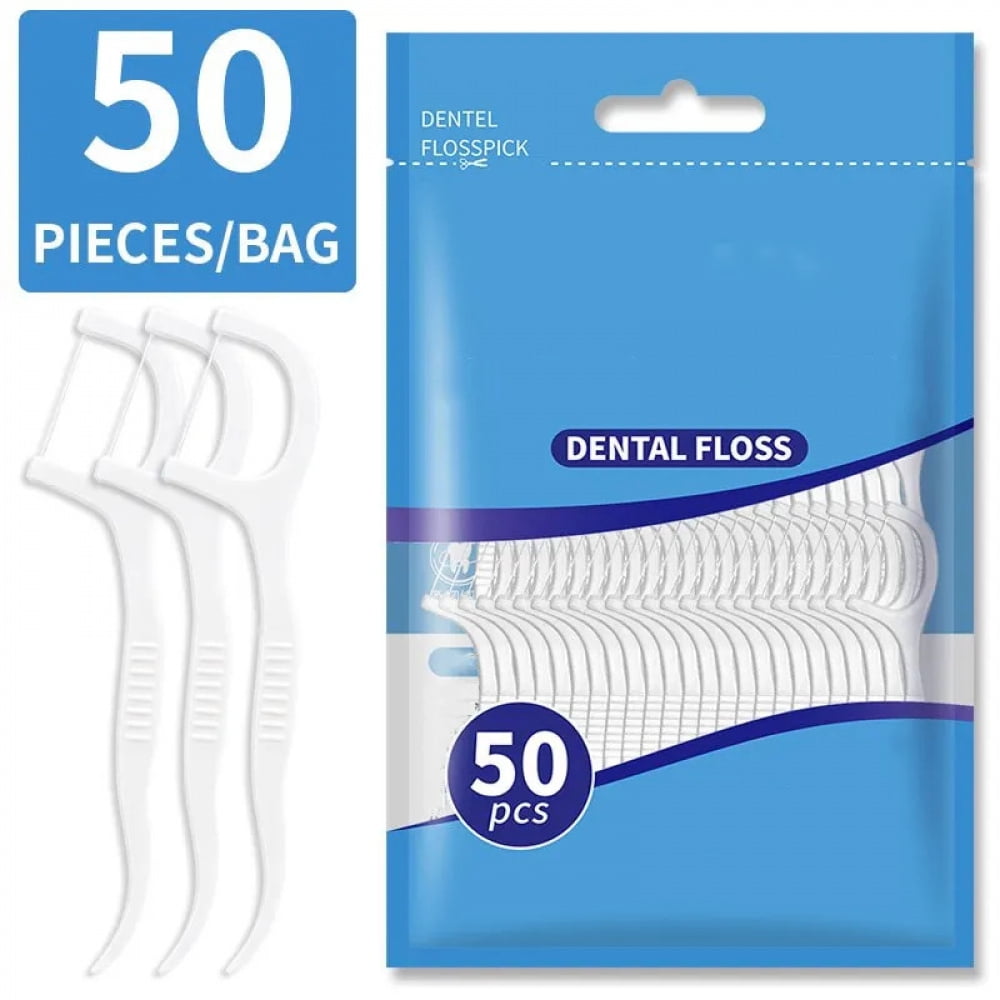 200pcs Dental Floss and Plastic Toothpicks for One-time Cleaning of ...
