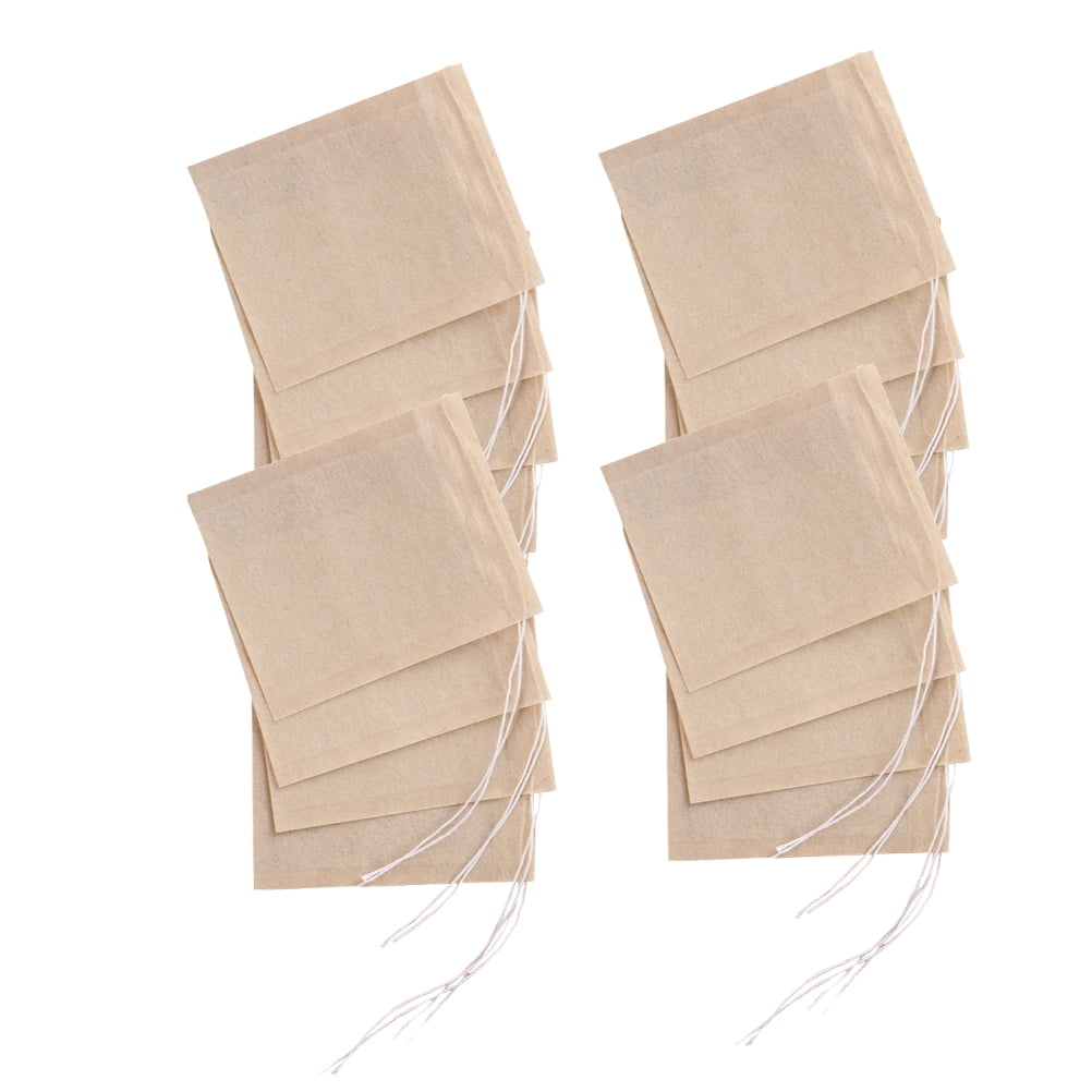 200pcs Drawstring Tea Filter Bags Disposable Paper Tea Bag for Loose ...