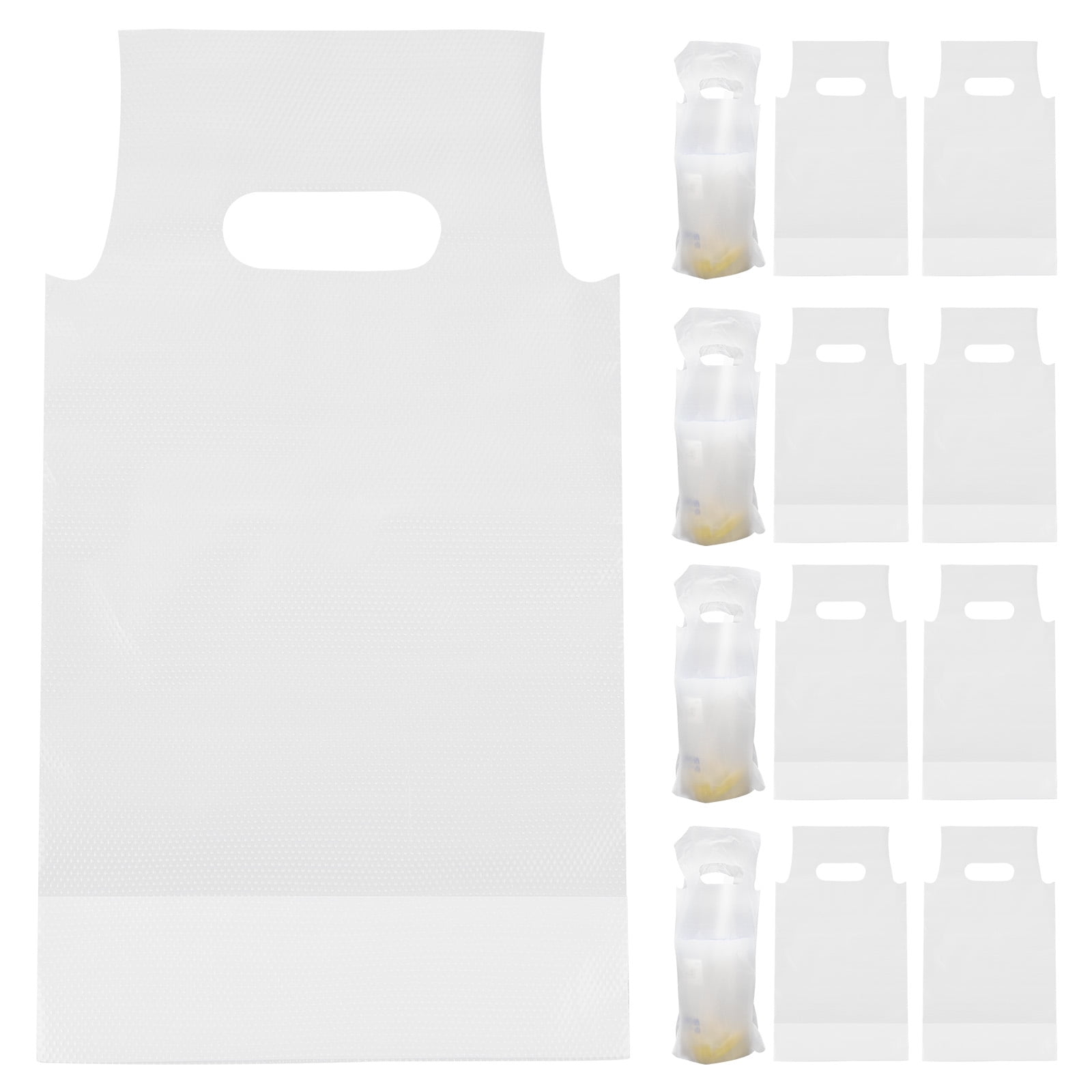 200pcs Drink Packaging Bags Plastic Takeout Bags Takeaway Bags for ...